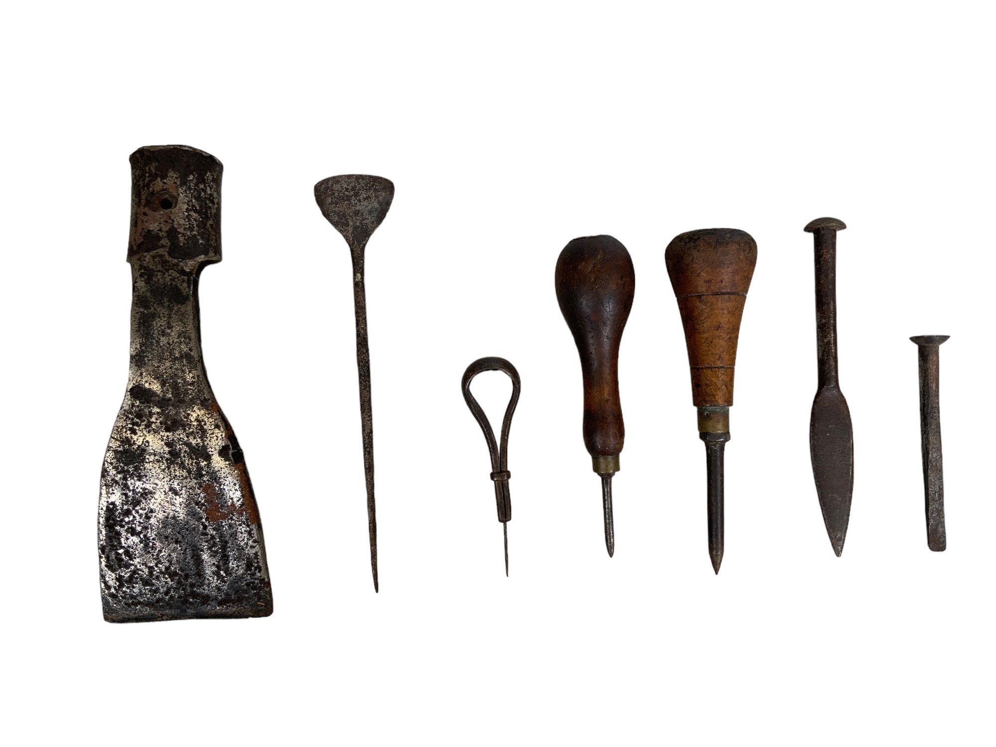 Antique Ship Tools Adze Awl Punch Sail Making Needle Etc #8753 ...