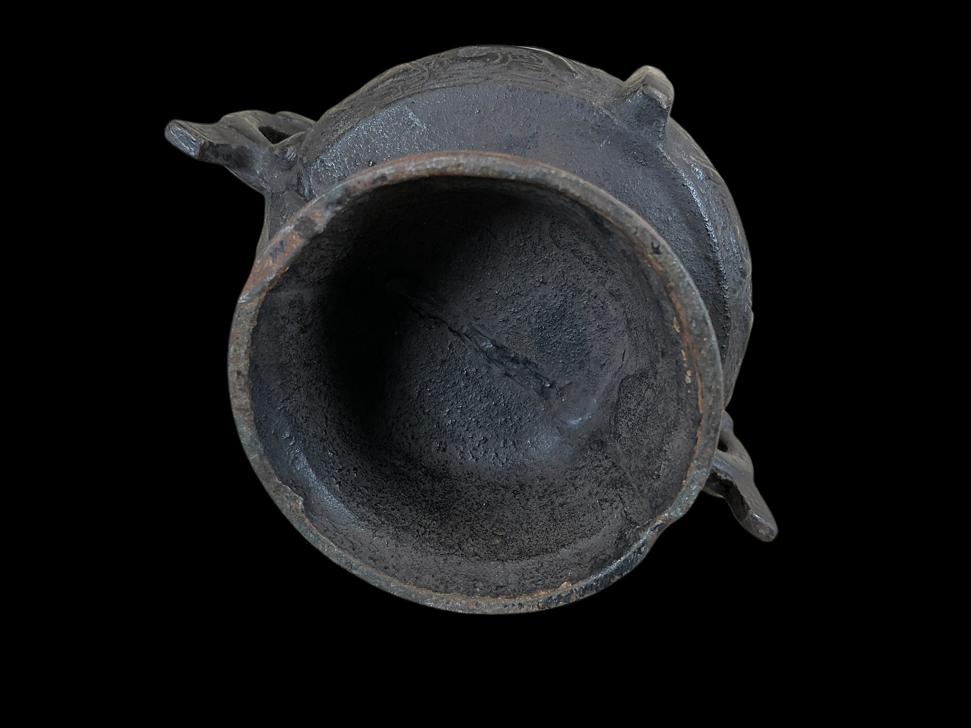 Antique Early 20th Century Chinese Cast Iron Gui Vessel #12982 ...