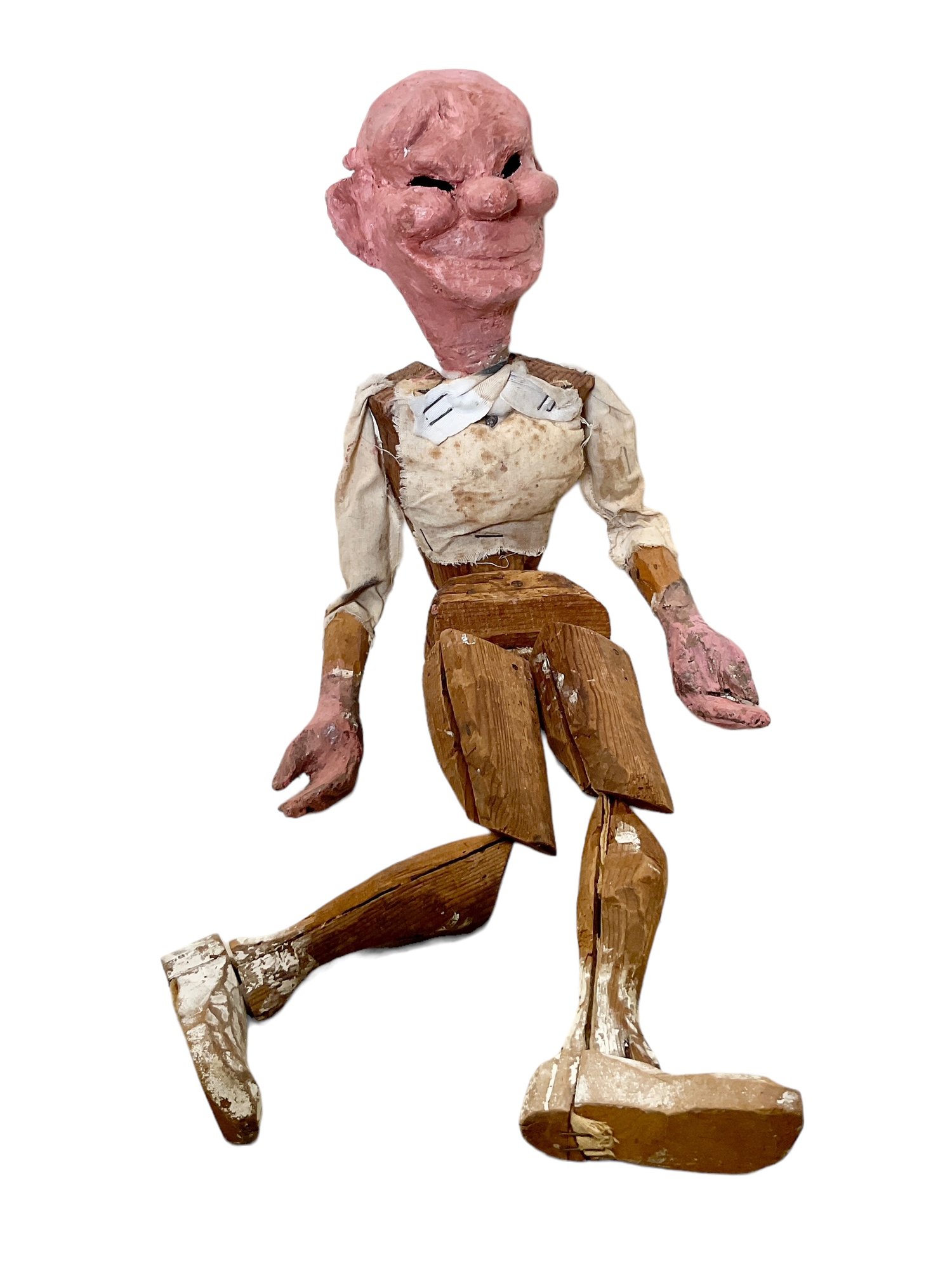 Strange Antique Articulated Puppet Marionette Figure #10940 ...