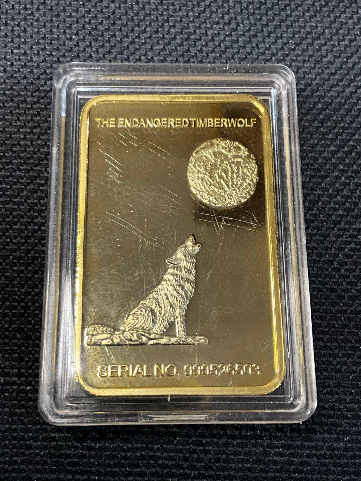 1 Troy Once .999 Fine Clad The Endangered Timberwolf #21051 ...
