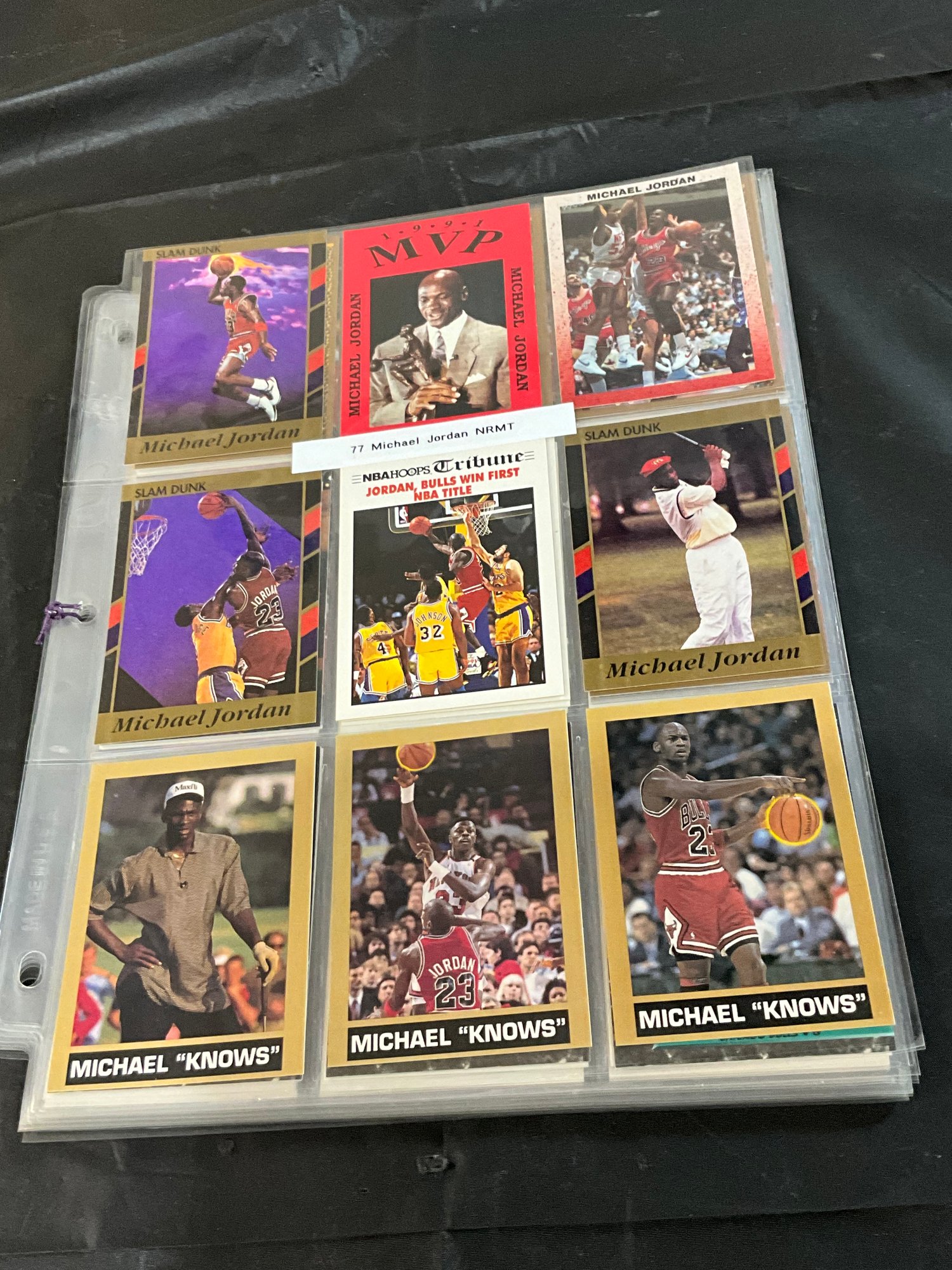77 Michael Jordan Cards In Pages #18989 | Auctionninja.com