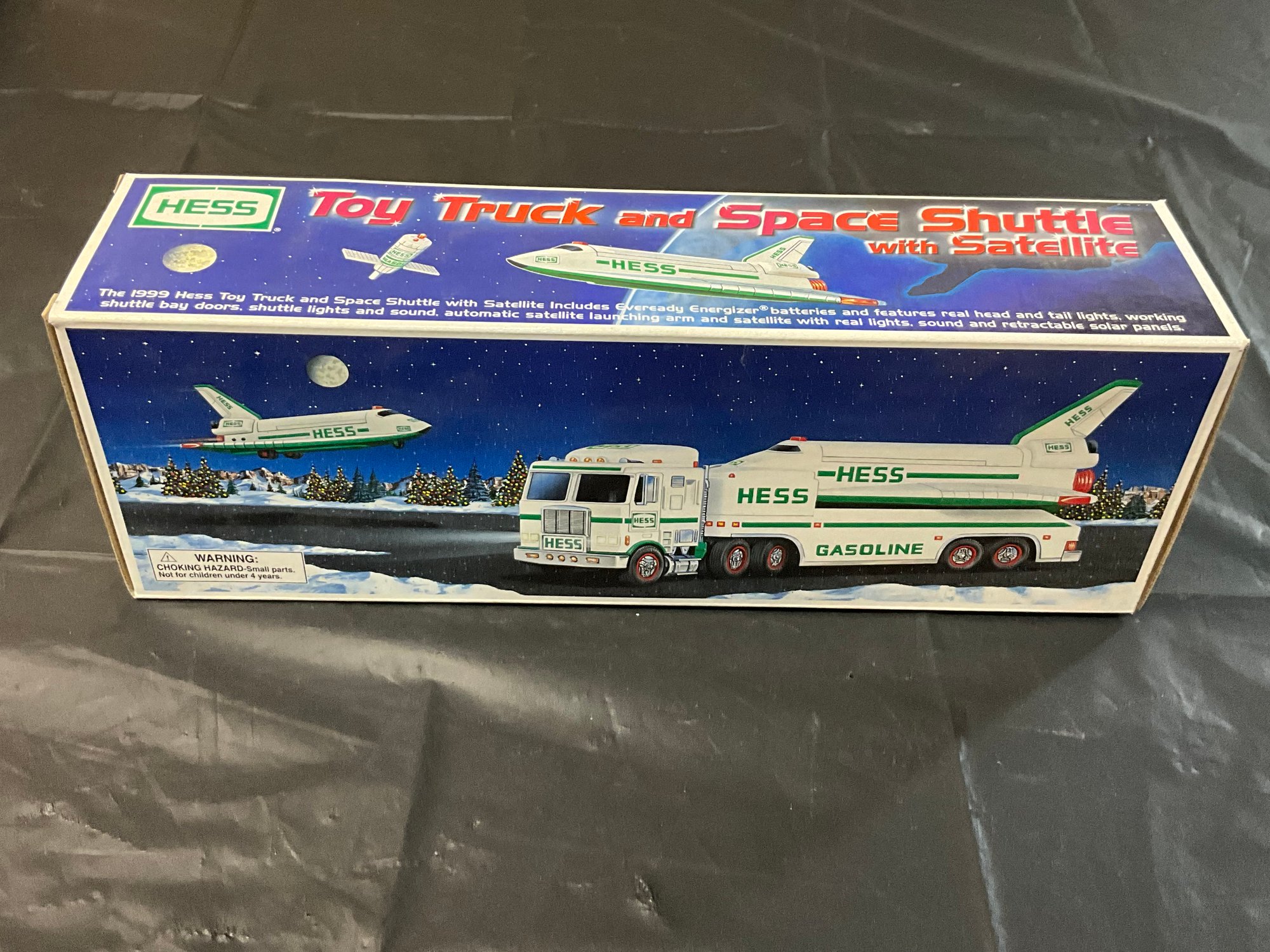 1999 Hess Toy Truck And Space Shuttle With Satellite #19023 ...