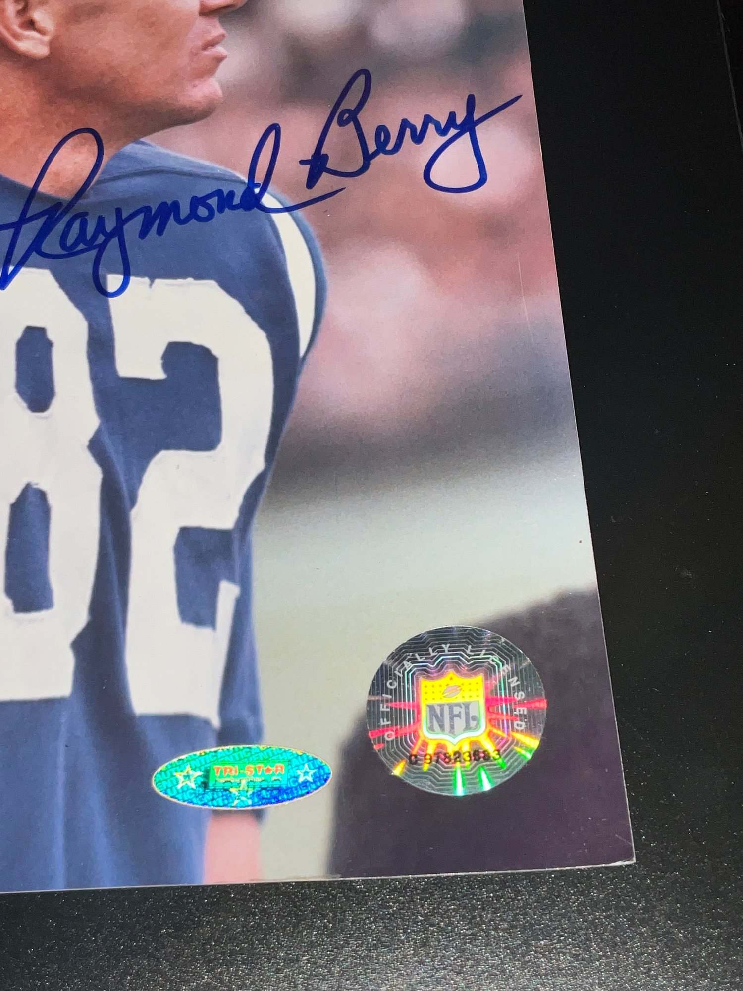 Raymond Berry Autographed 8x10 With Tri Star COA Sticker NFL HOF #26837 ...