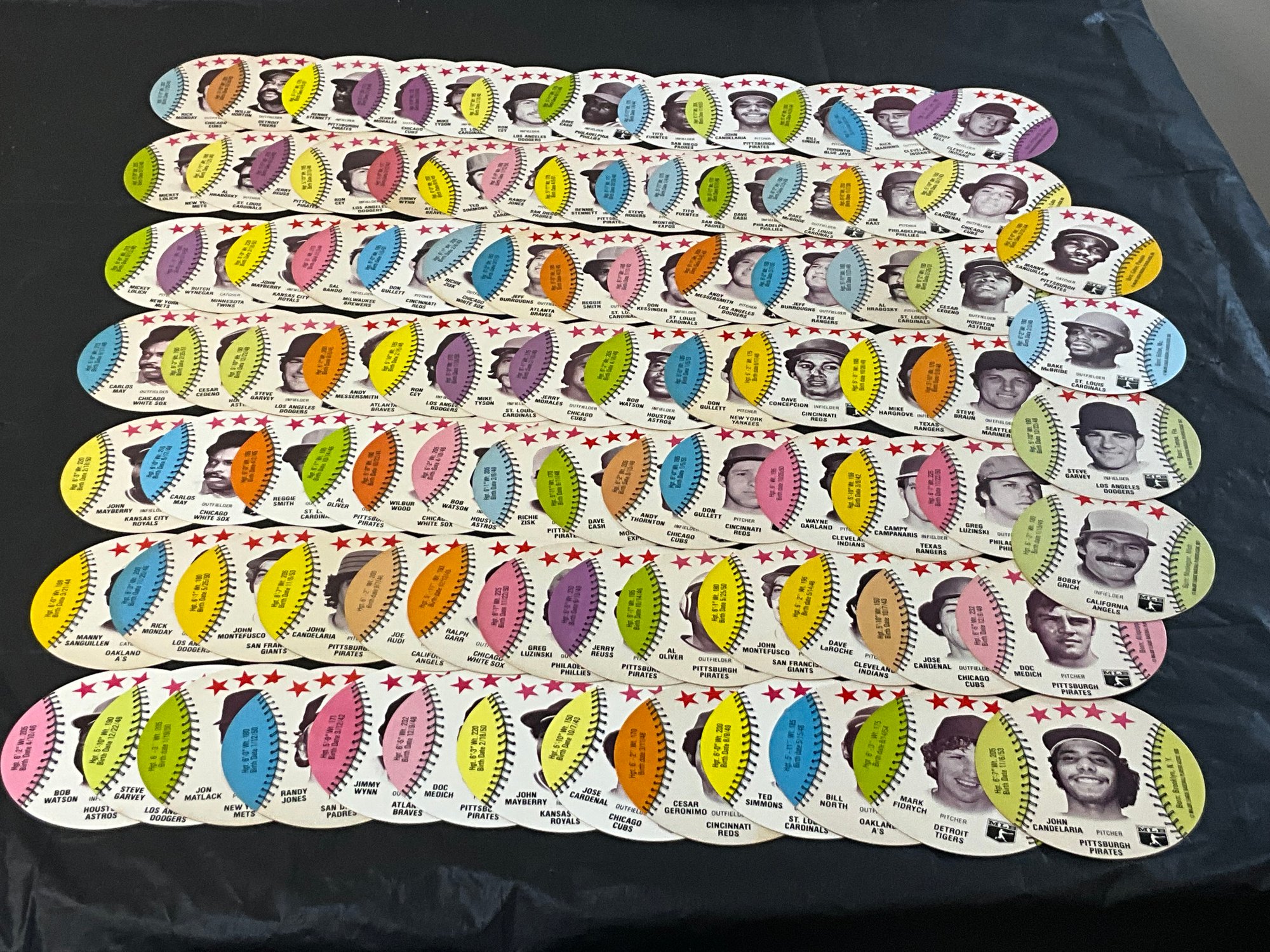 Large Group Of 1970s Baseball Discs #19561 | Auctionninja.com