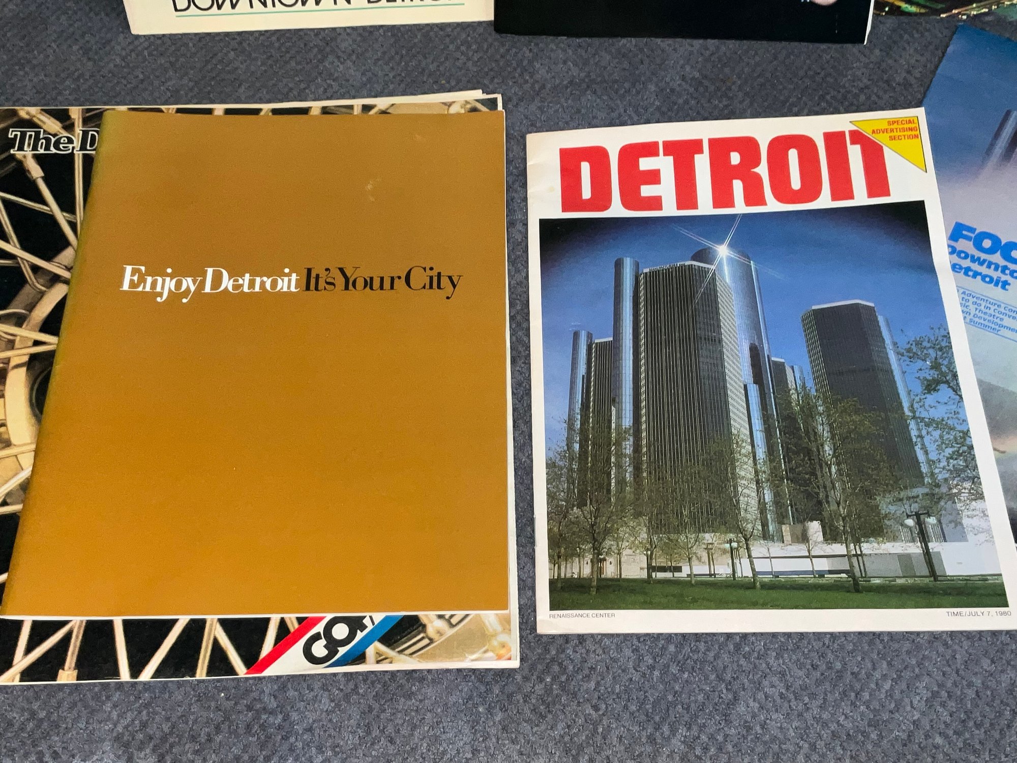 Group Of 1980 Detroit Michigan Magazines, Pamphlets, Area Attractions ...