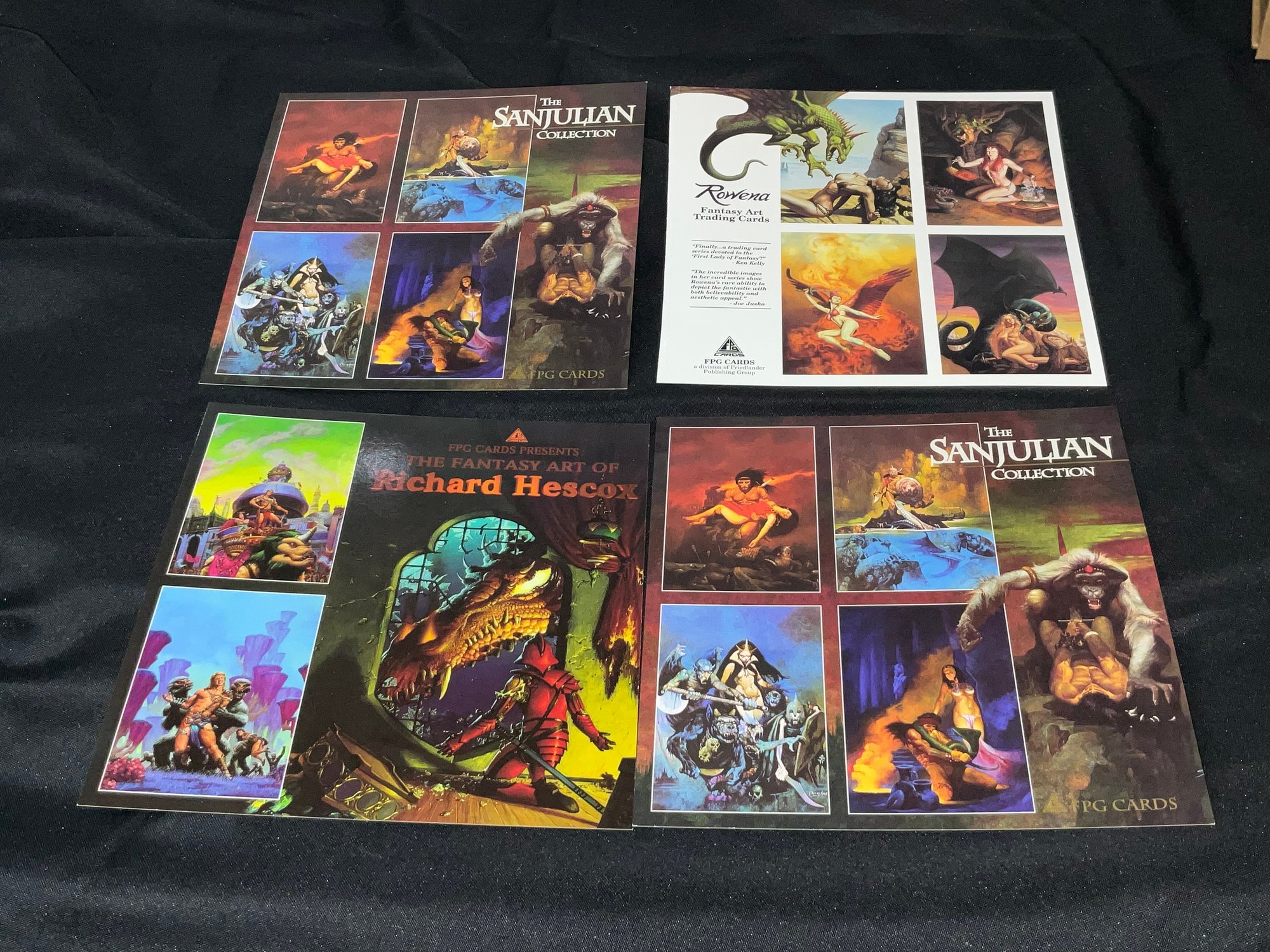 4 FPG Cards Uncut Promo Card Sheets #25546 | Auctionninja.com
