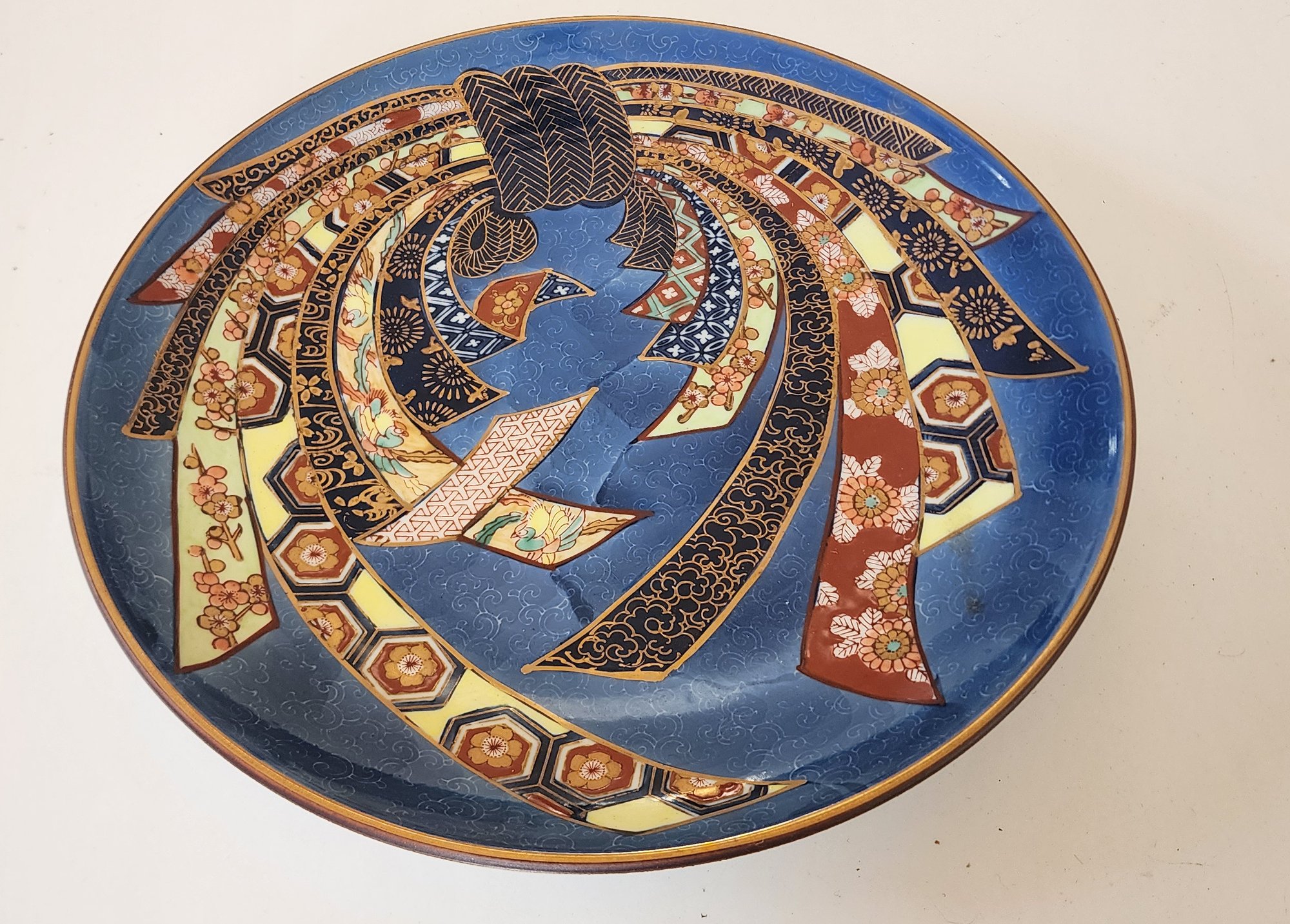 Large Japanese Noshi Ribbons Decorative Cabinet Plate ~ 11 " #1147 ...