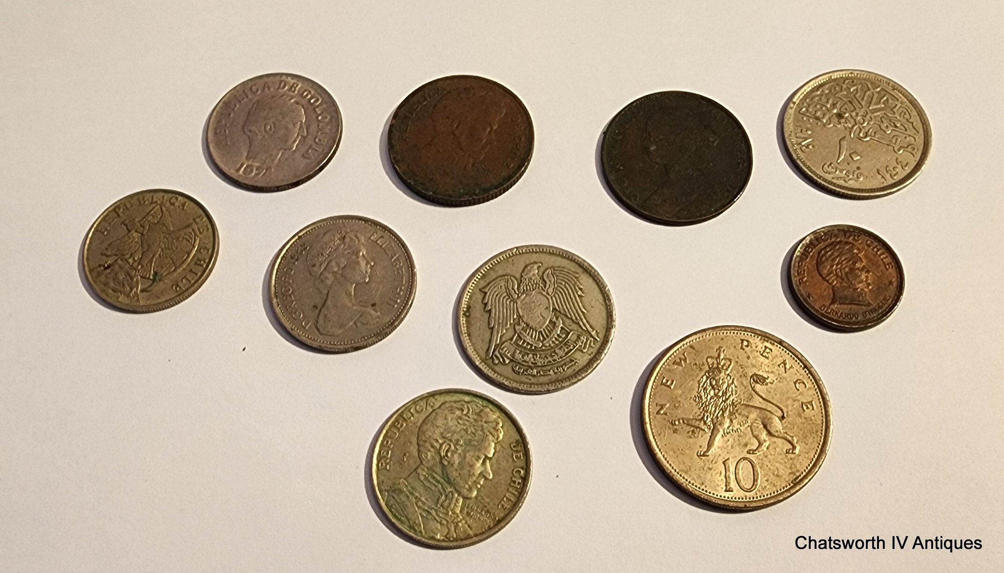 What You See Is What You Get ~ Collection Of 10 Foreign Coins ~ All ...