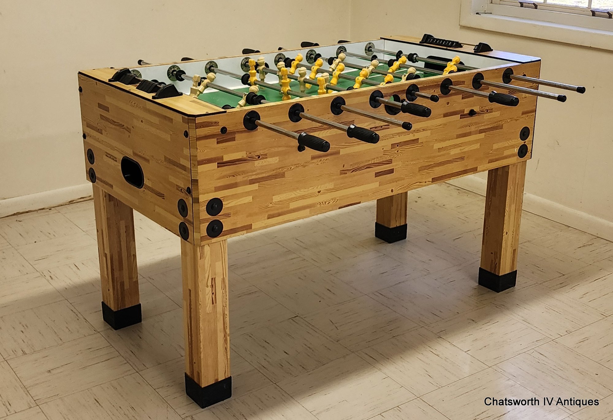 Good Imperial Laminate Butcher Block Foosball Table ~ 55 X 29, C1990s ...