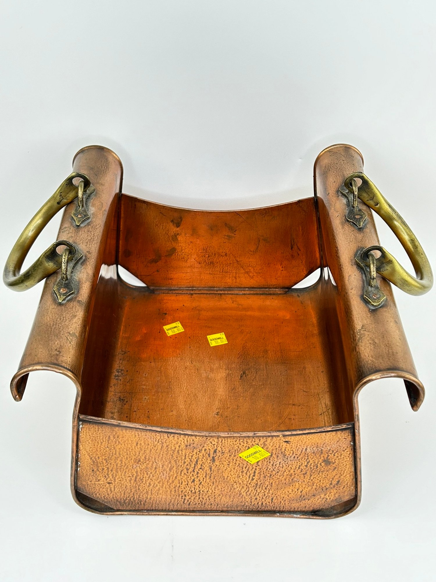 Hand Hammered Copper Magazine -Log -Coal Display Holder #3124 ...