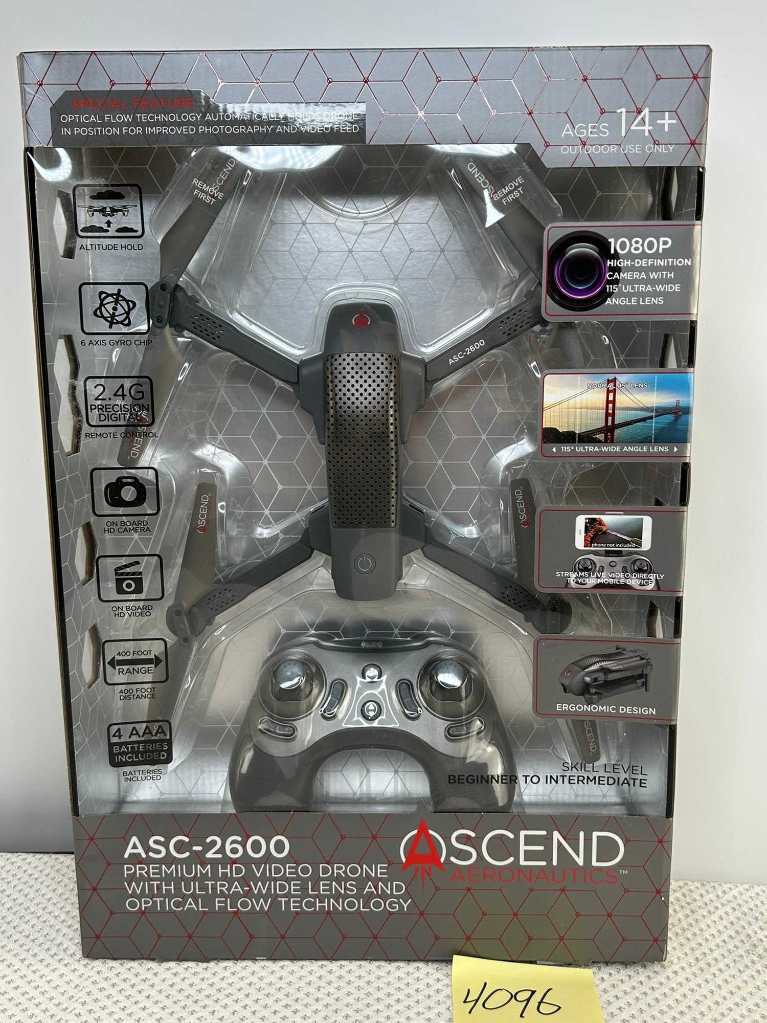 Ascend Aeronautics Drone With Premium HD Video, Ultrda Wide Lens ...