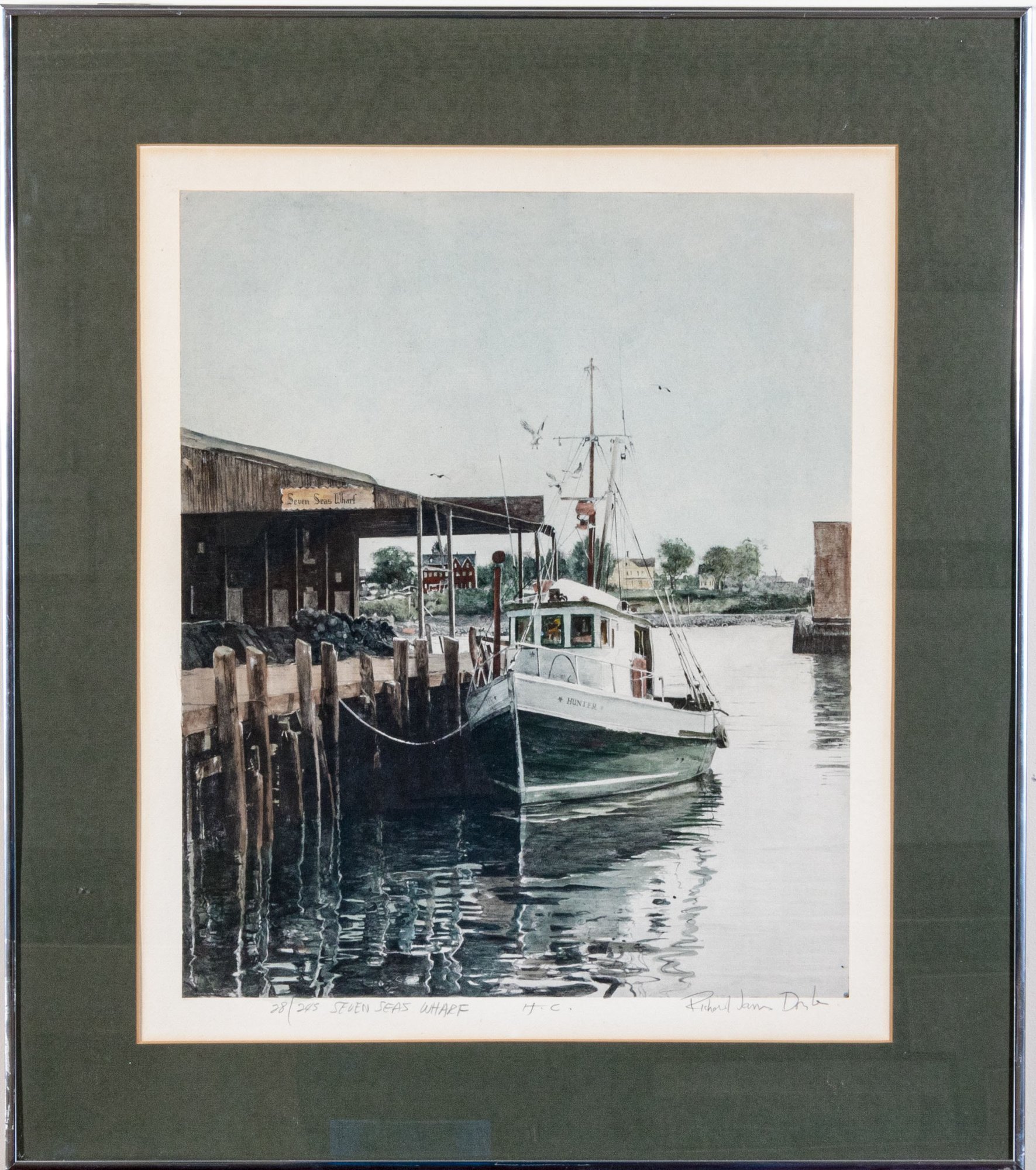 Richard James Doyle (20th C.) "Seven Seas Wharf", Ltd. Ed. Lithograph ...