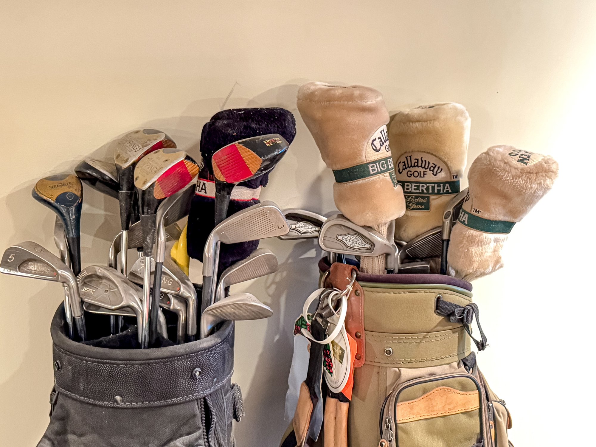 Assorted Collection Of Two Golf Bags And Assorted Clubs #2086232 ...