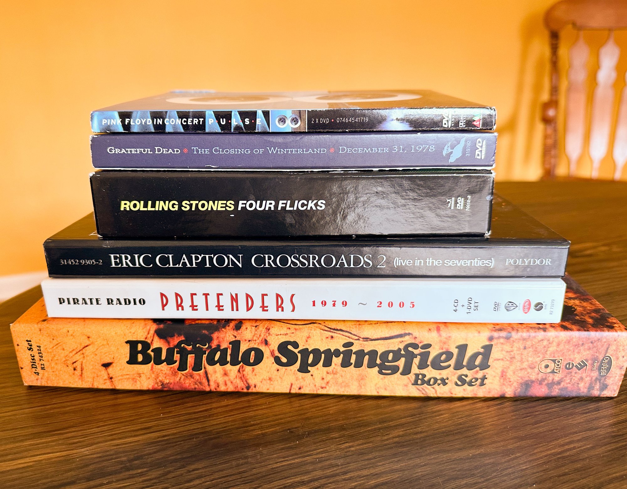 Assortment Of Musical DVD Box Sets Pretenders, Buffalo Springfield ...