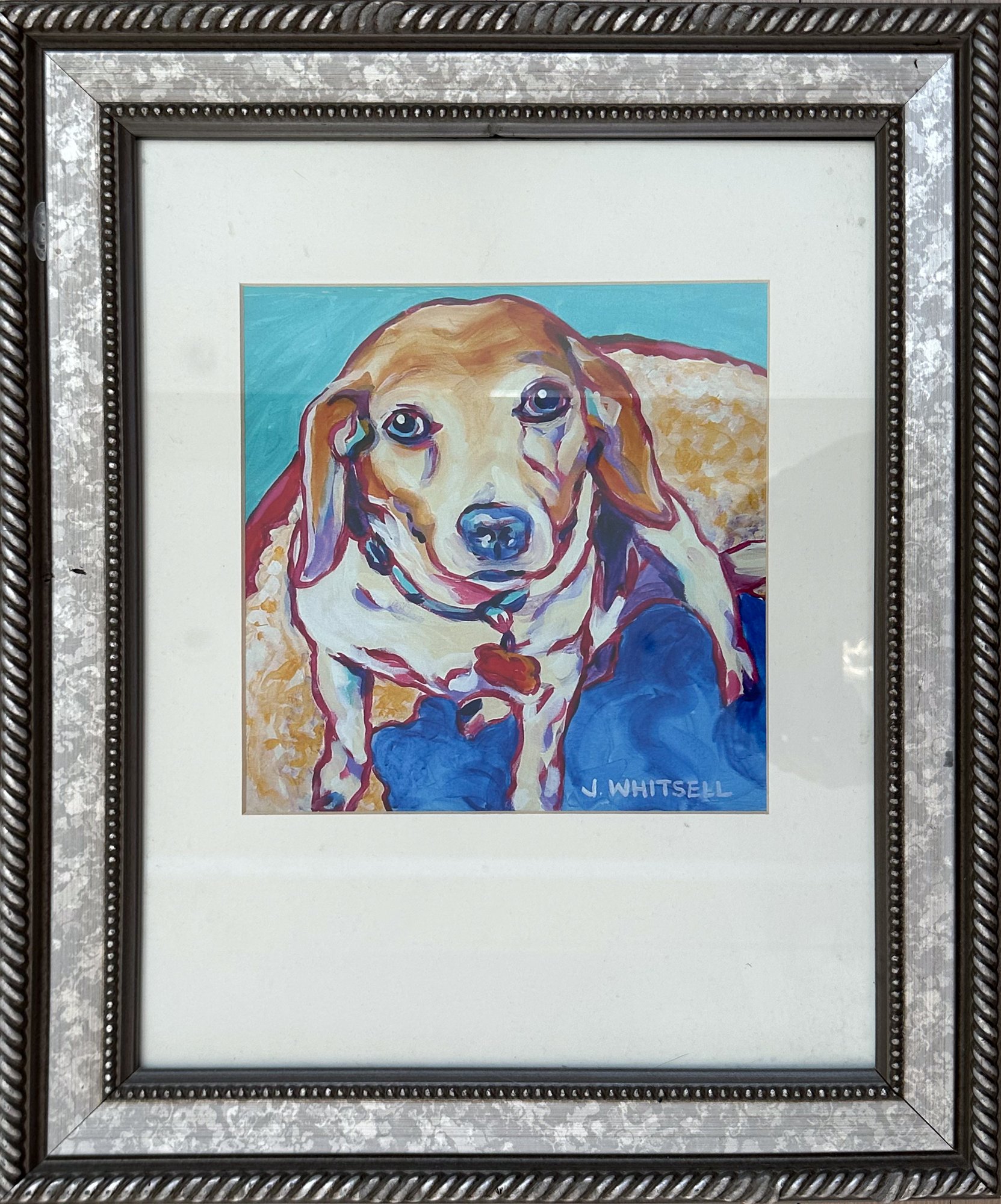 Jody Whitsell Signed Beagle Painting #2060304 | Auctionninja.com