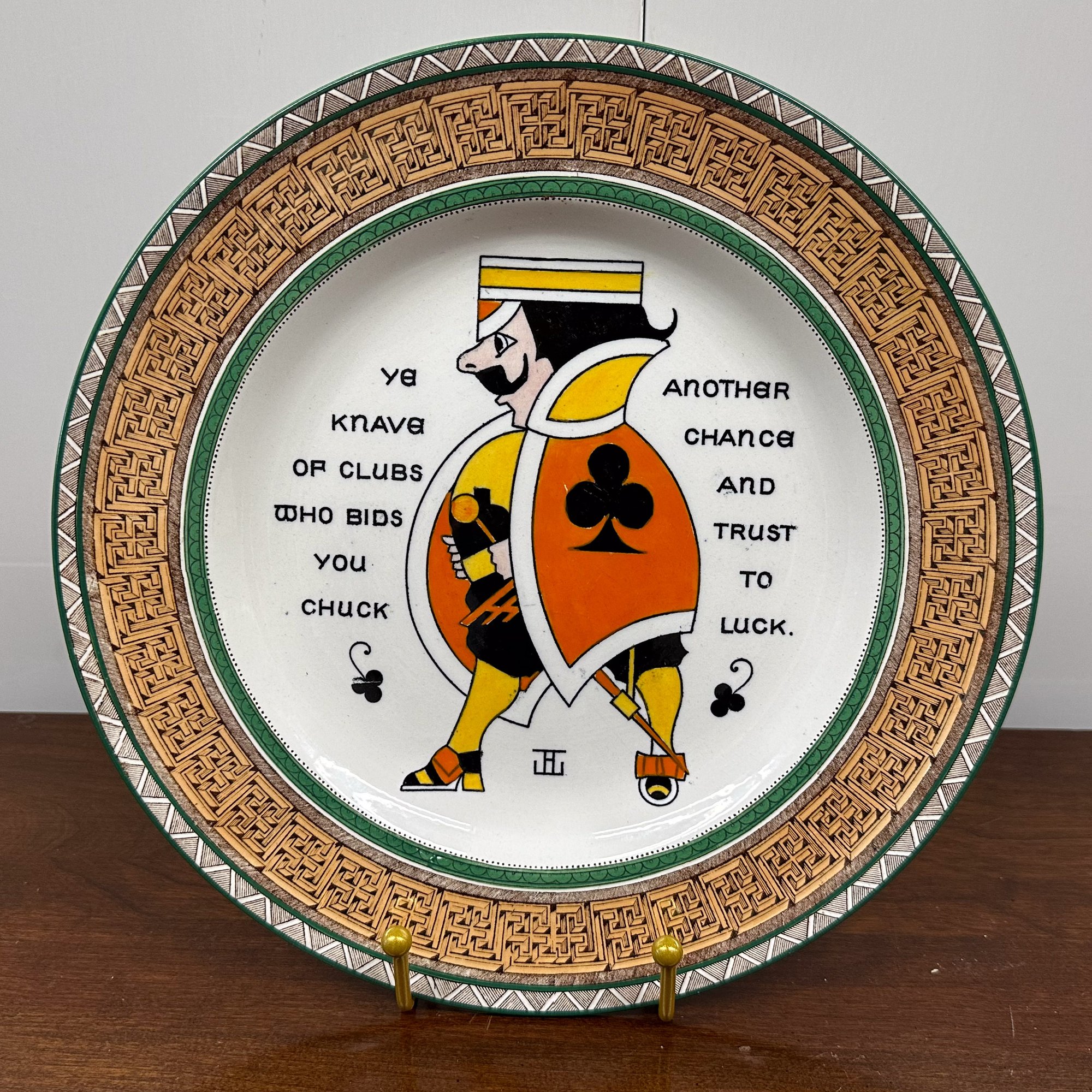 Vintage Wedgwood Playing Card Plate 'King Of Clubs' #2021430 ...