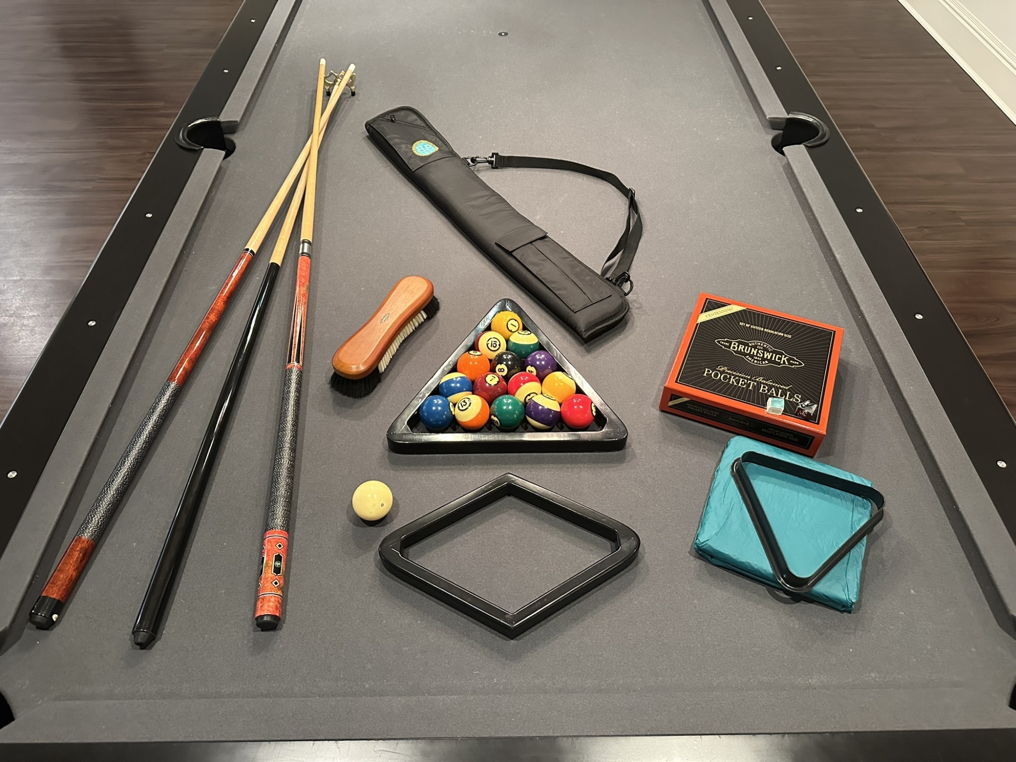 Custom Blatt Billiards 9-Foot Pool Table With Accessories #2245302 ...