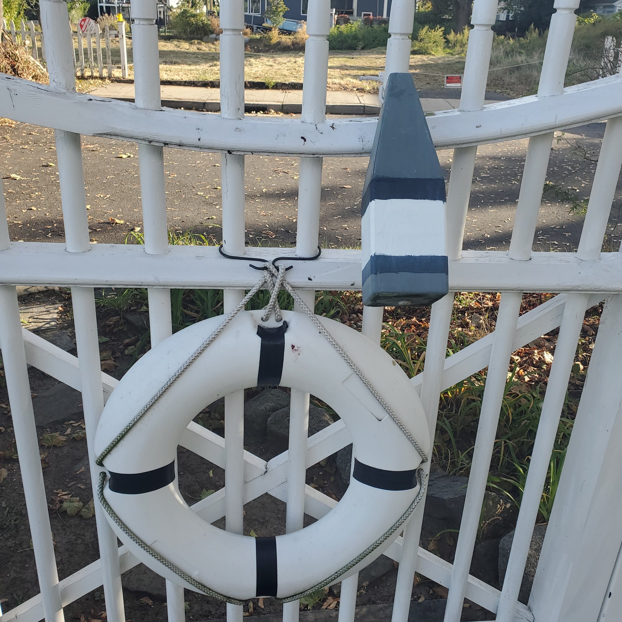 Decorative Life Saving Ring And Small Wood Buoy #1982168 | Auctionninja.com