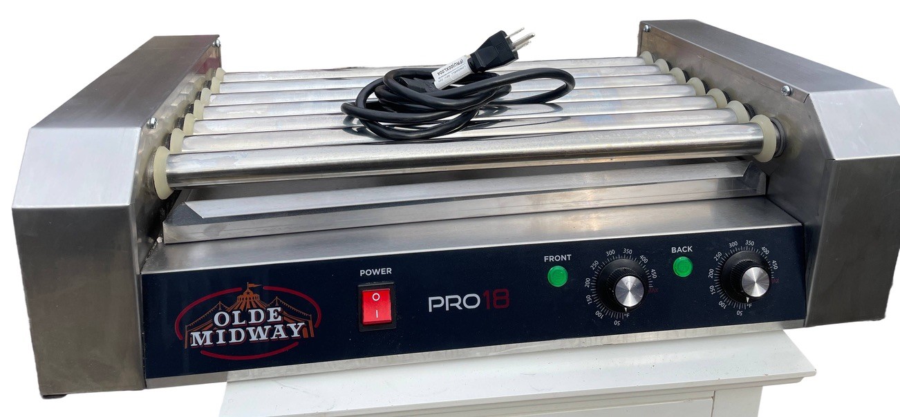 Olde Midway Electric Large Hot Dog Roller Grill Cooker Machine Commercial Grade #2070833 ...