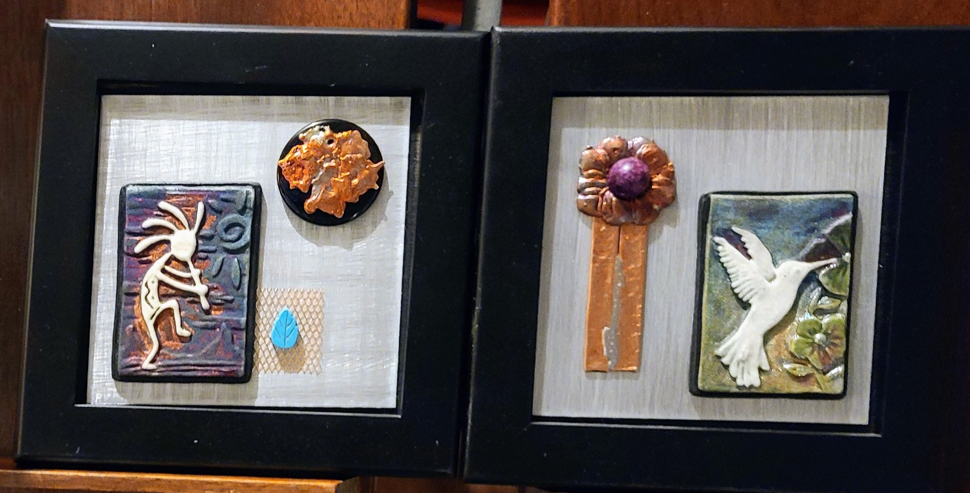 Two Pieces Of Impact Art By Artist Charlene Rule #1406598 ...