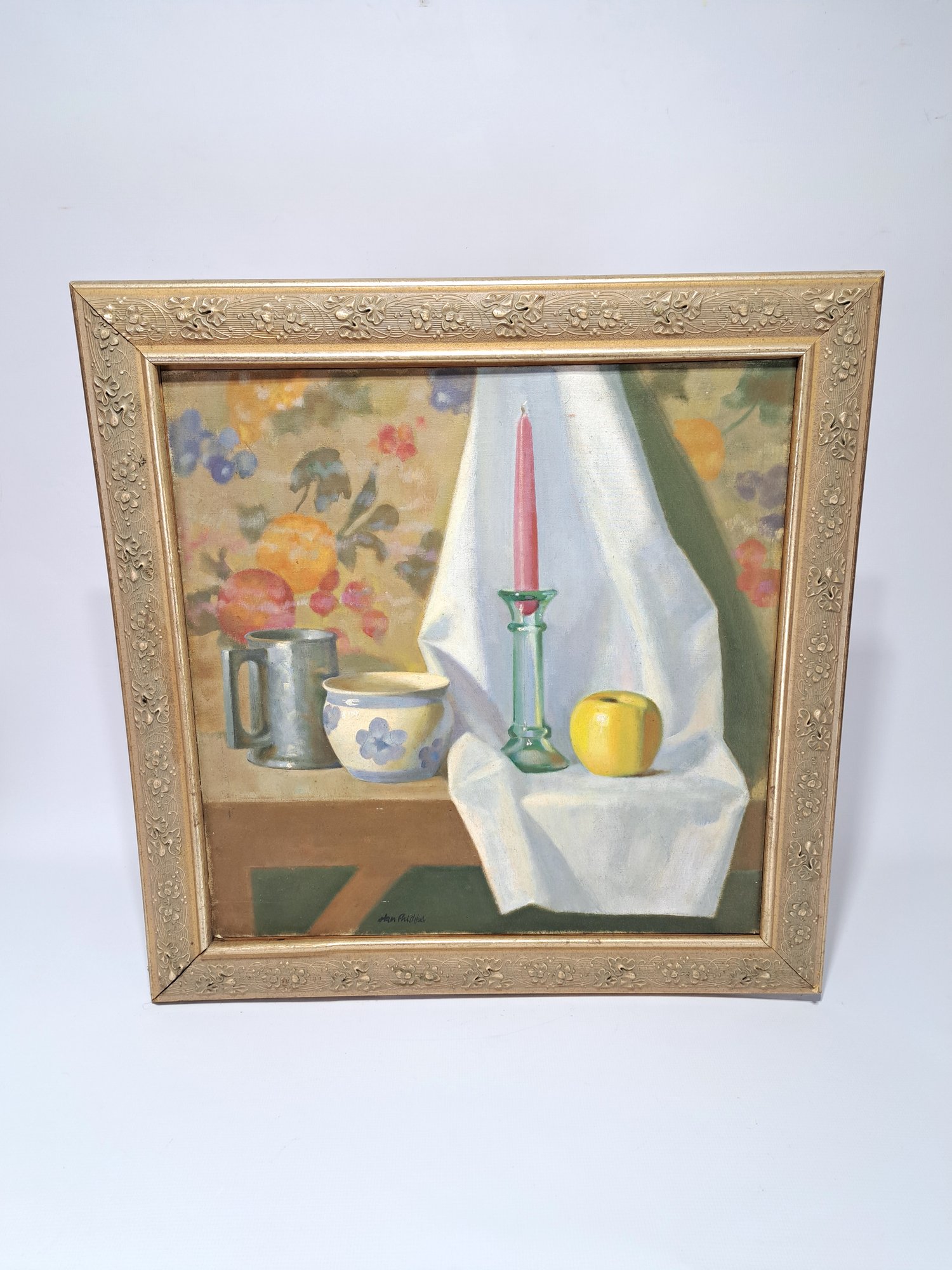 Stan Phillips Table Top Still Life Oil On Canvas #1556489 ...