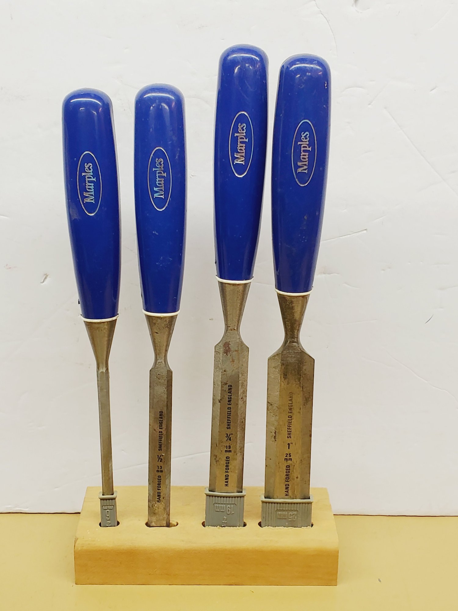 Set Of Four MARPLES Hand Forged Chisel Set - Made In Sheffield England ...
