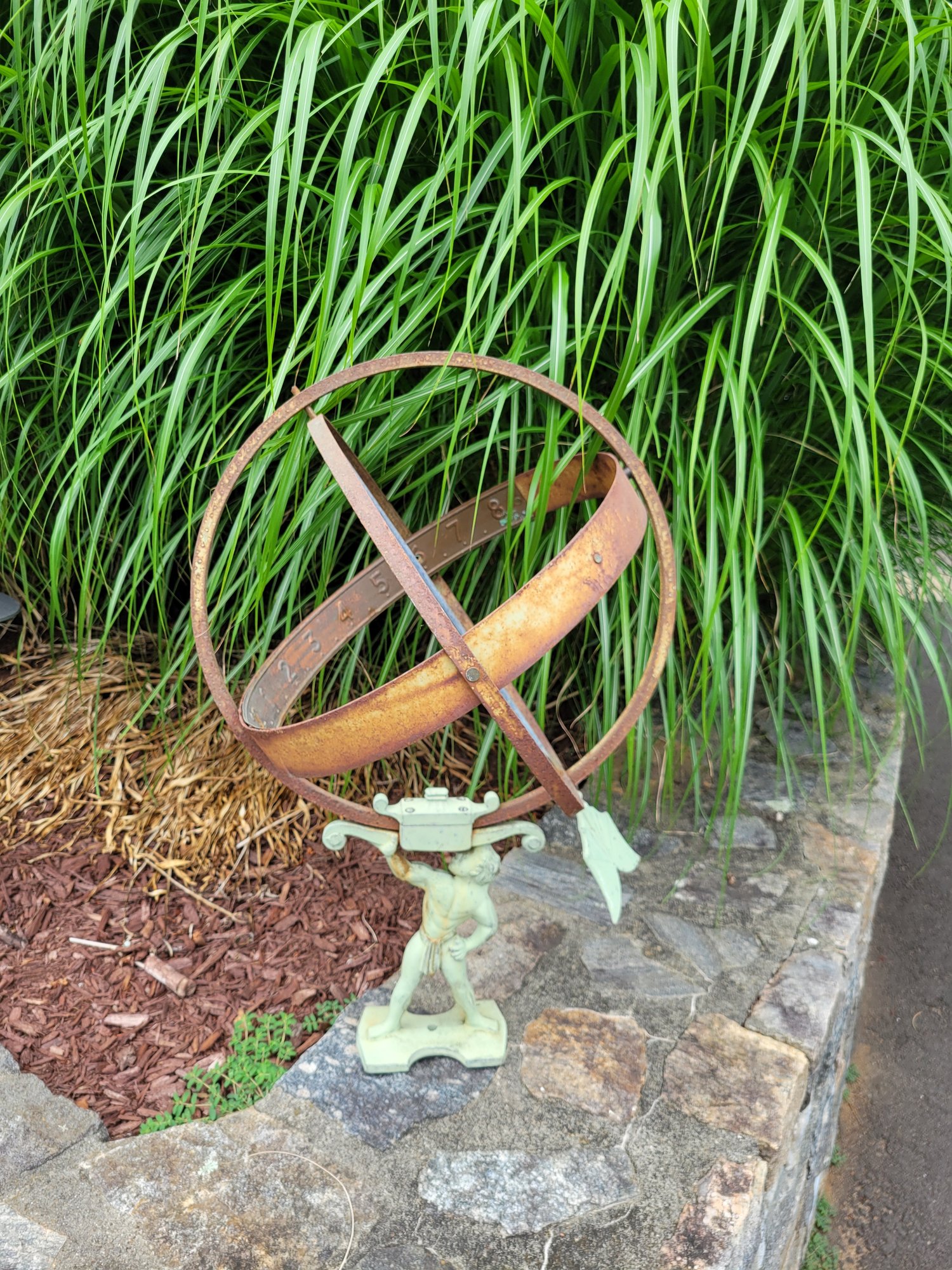 Copper And Steel Yard Art. Maybe A Sundial