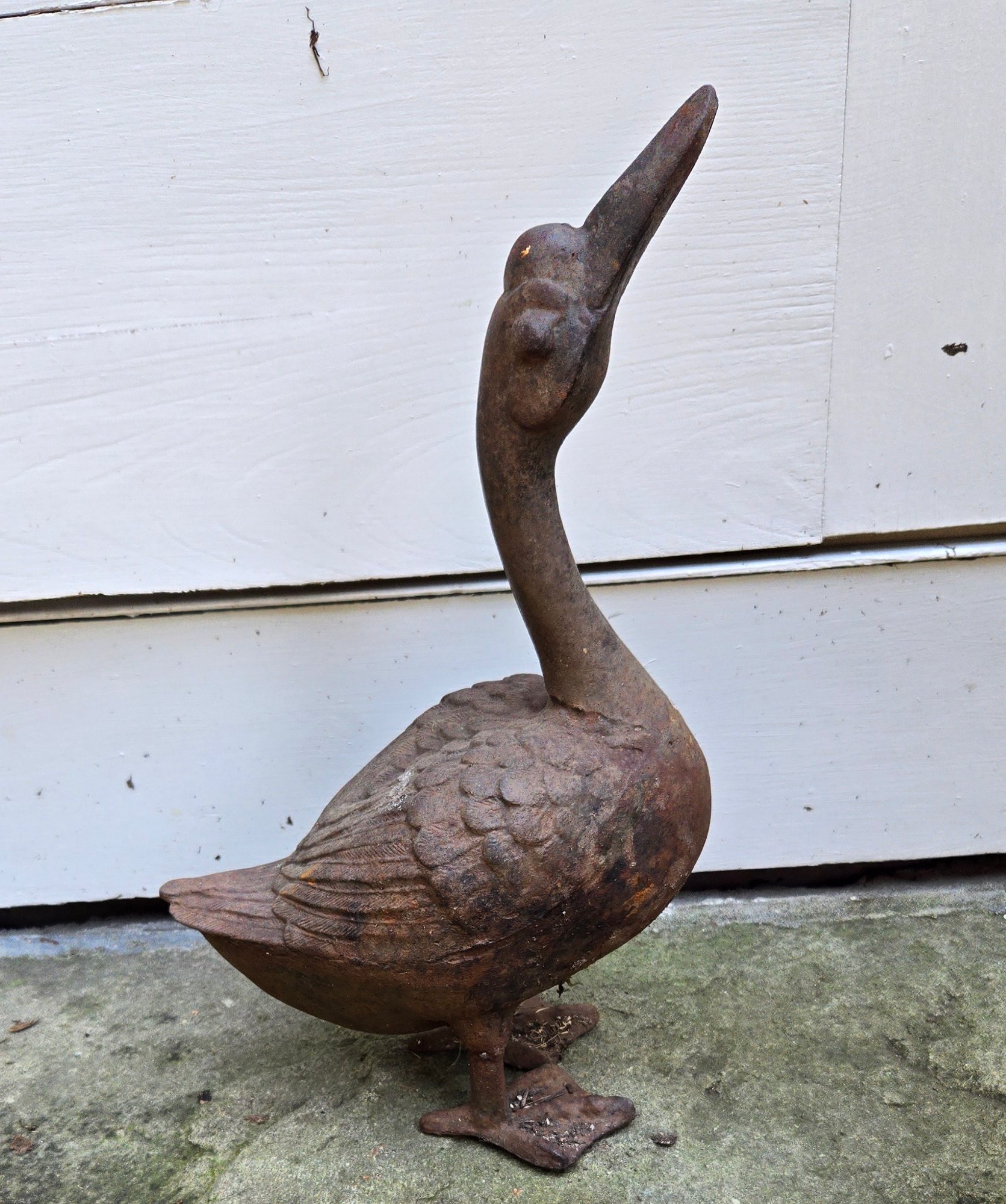 Antique Cast Iron Goose For Patio/garden Decor #1907097 | Auctionninja.com