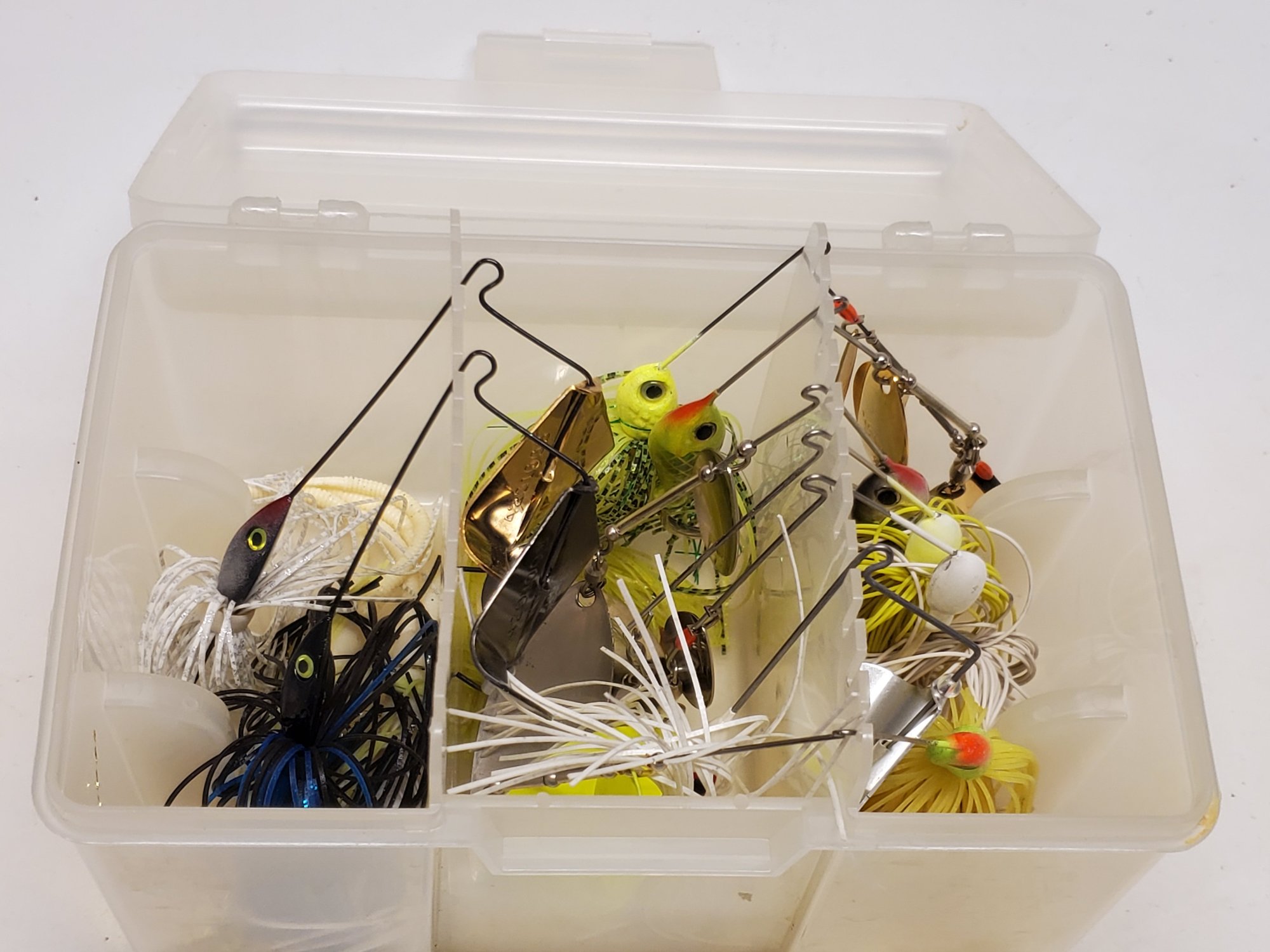 Assortment Of Buzzer Beater Buzzbaits Fishing Lures / Hooks In Plastic ...
