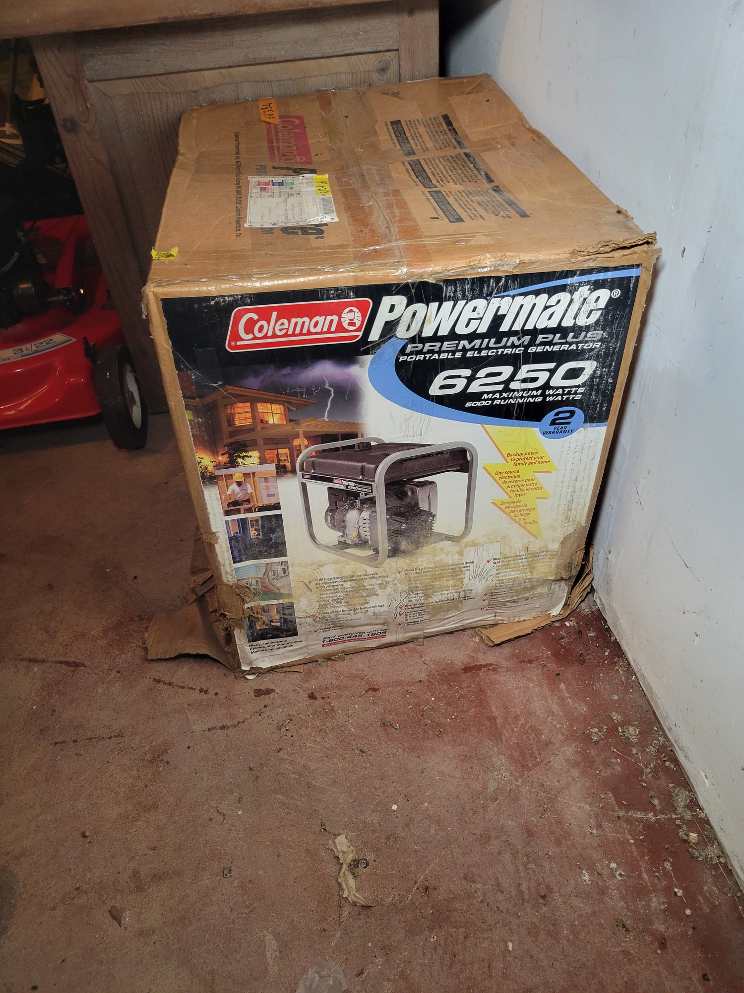 Coleman Brand New Generator. Powermate 6250. NIB #1907231 ...