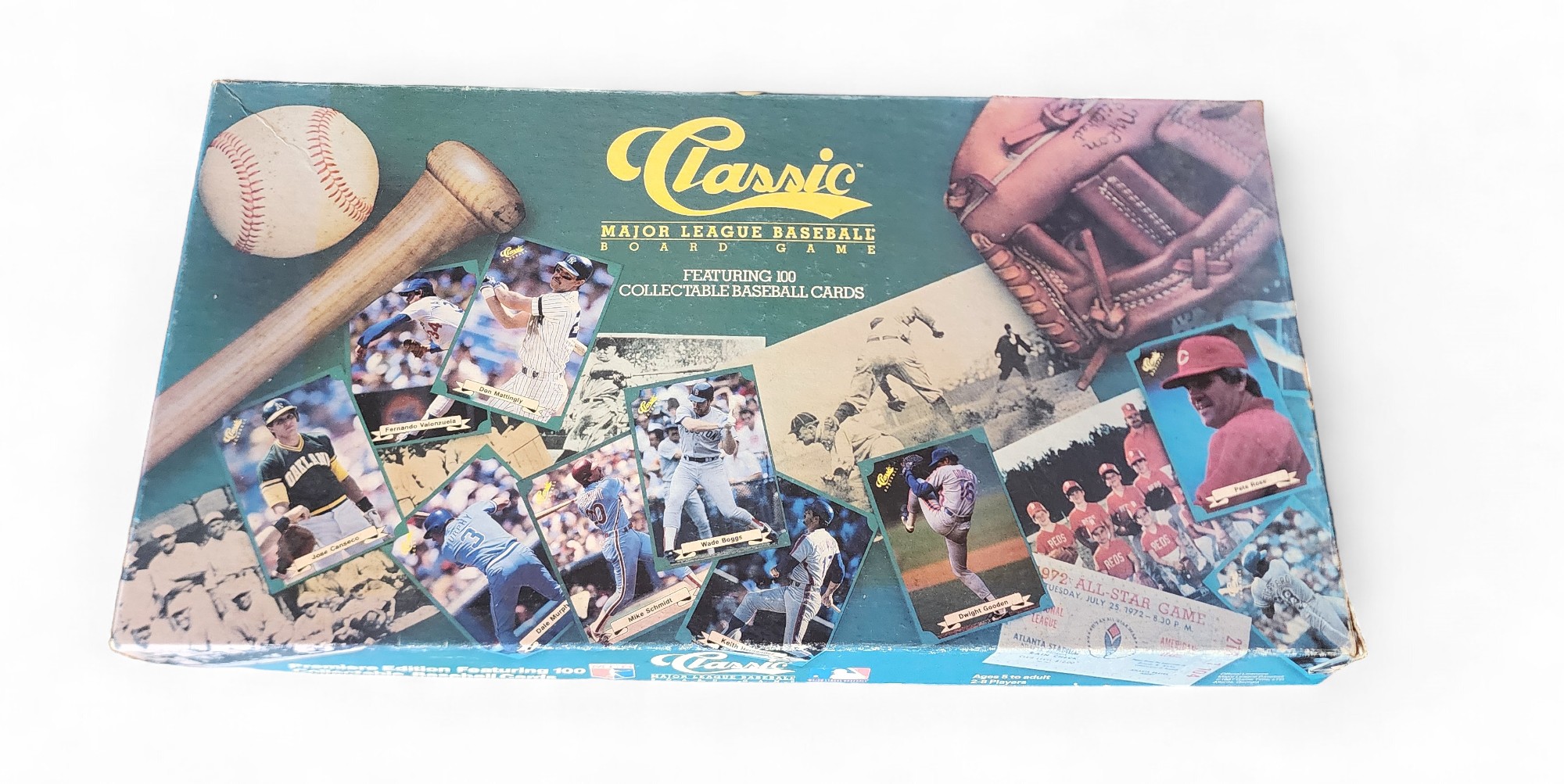 Vintage 1980s Classic Major League Baseball Board Game W/ Trading Card ...