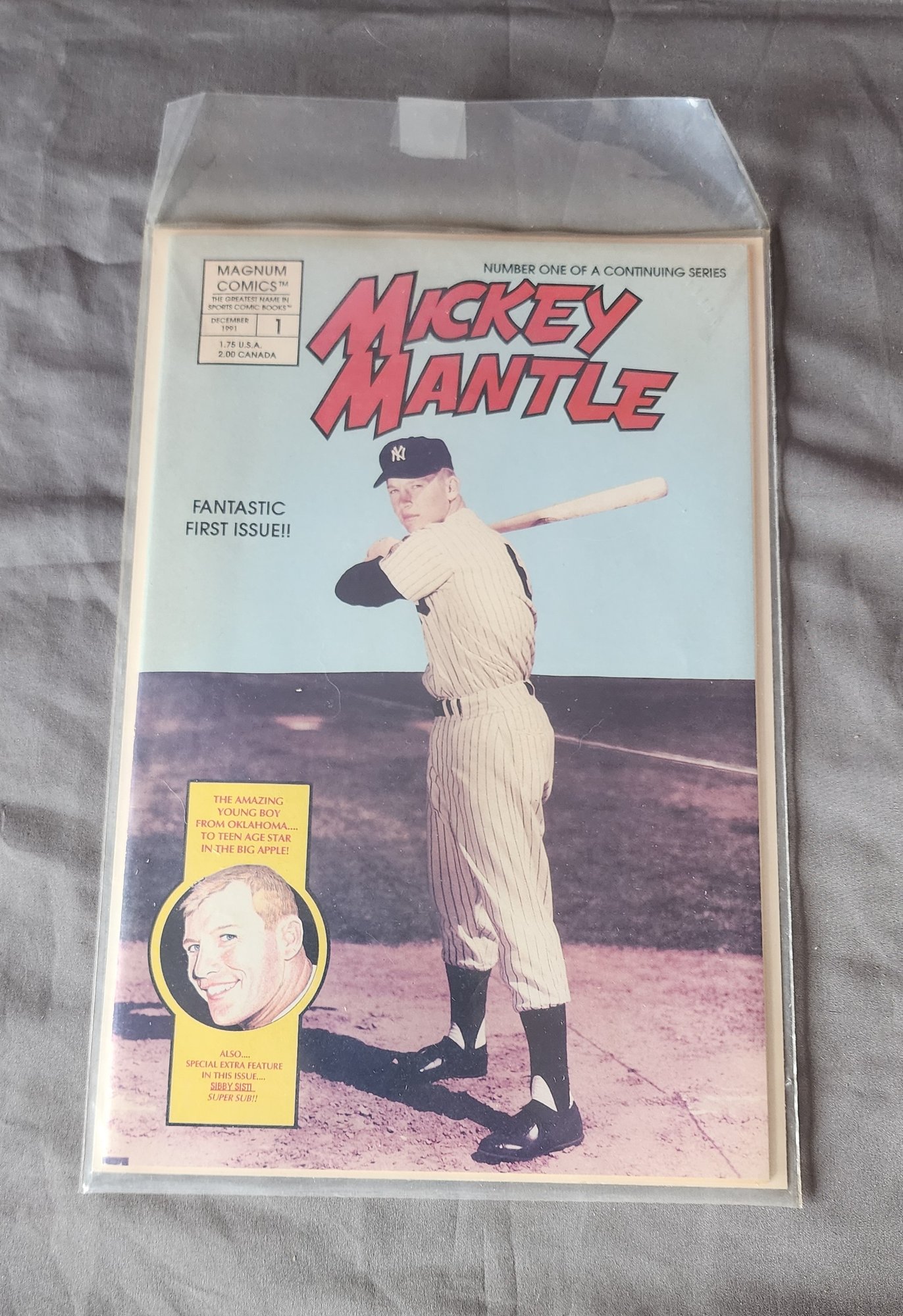 Mickey Mantle Comic Book Issue #1 ~ Magnum Comics ~ 1991 #1919511 ...