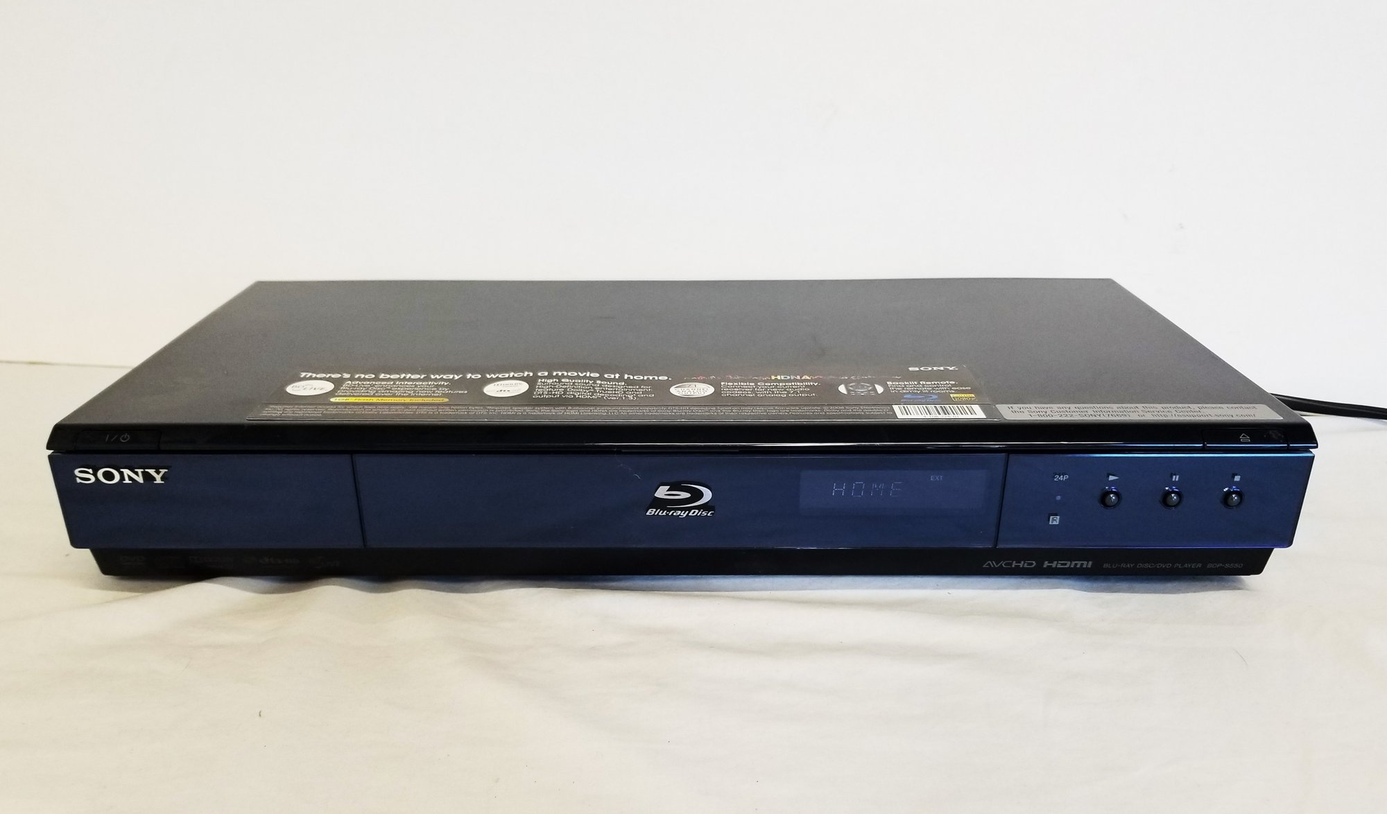 SONY Blue Ray Disc Player Model 8DP-S550 HDMI ACHD #1930973 ...
