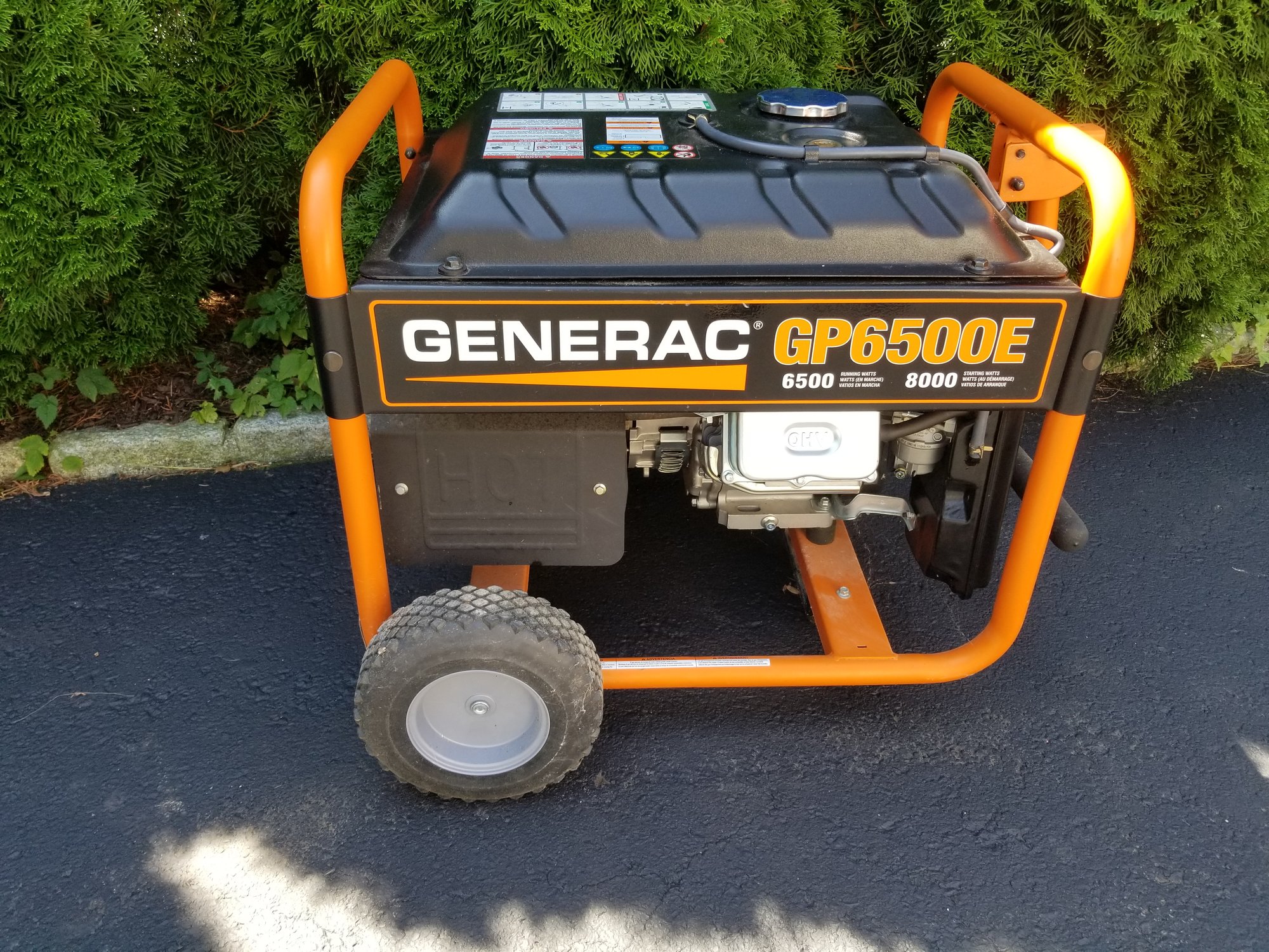 Generac GP6500E Electric Start 6500 Watt Portable Generator #1938104 ...