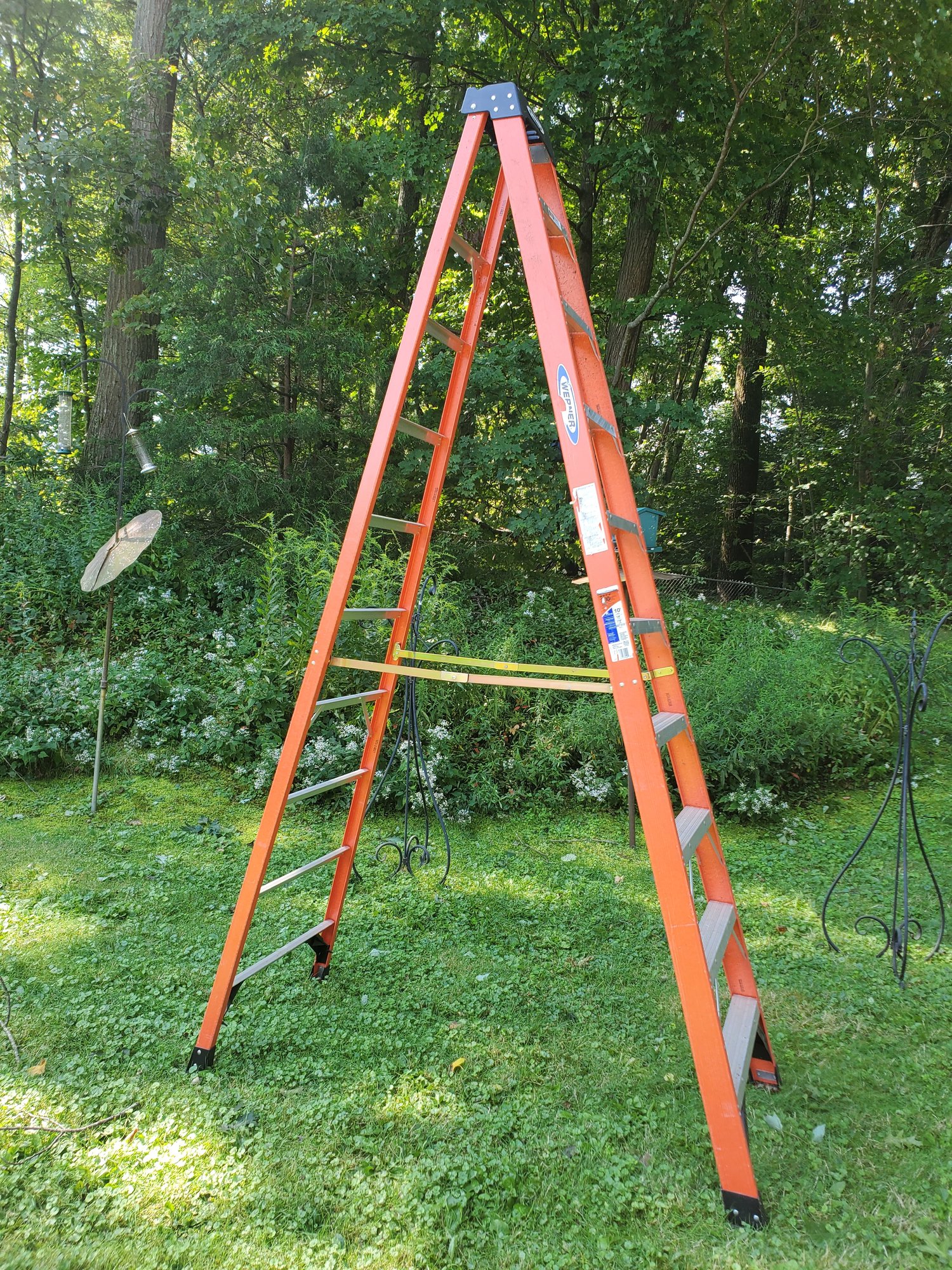 WERNER Fiberglass 10' Folding Step Ladder - Model NXT1A10 #1942885 ...