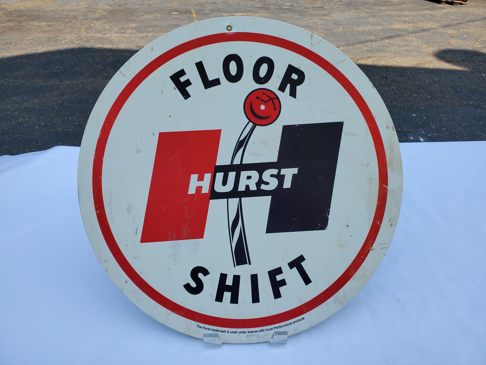 Vintage Metal Enamel HURST Floor Shift Round Wall Sign #1957772 ...