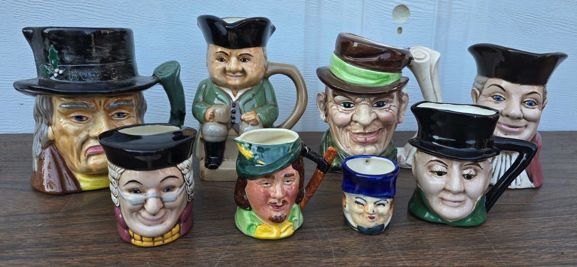 Large Collection Of Vintage Figural Toby Mugs #1958795 | Auctionninja.com