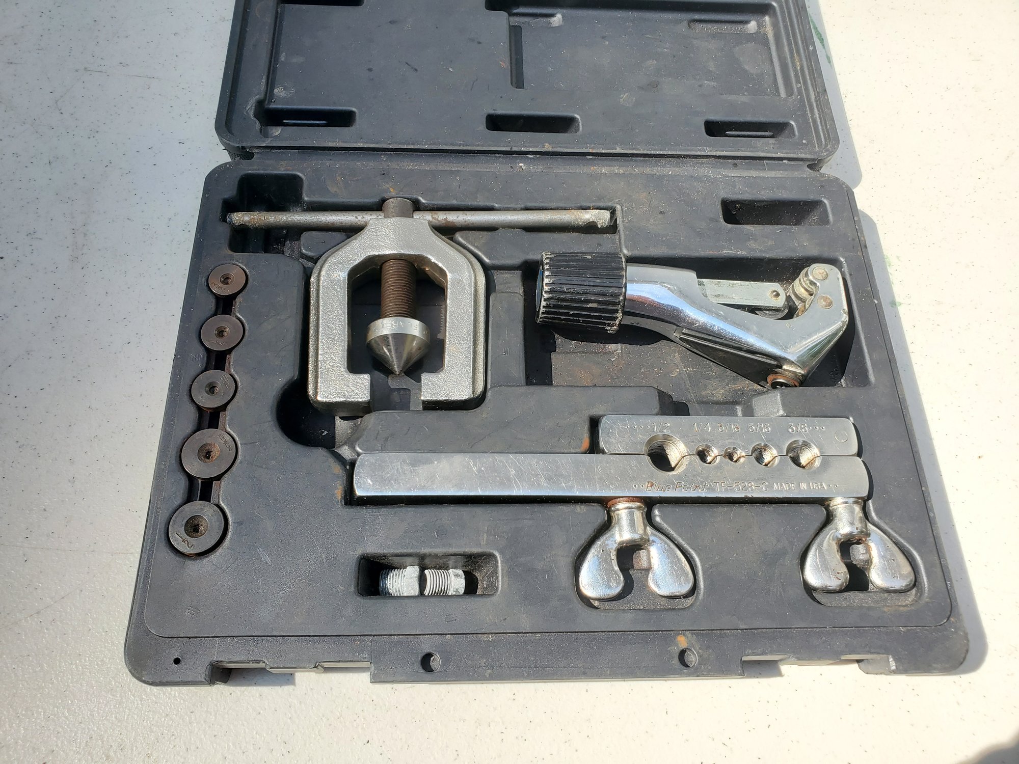Blue Point Model TF-528-D Double Flaring Tool Kit (45 Degrees) #1961166 ...