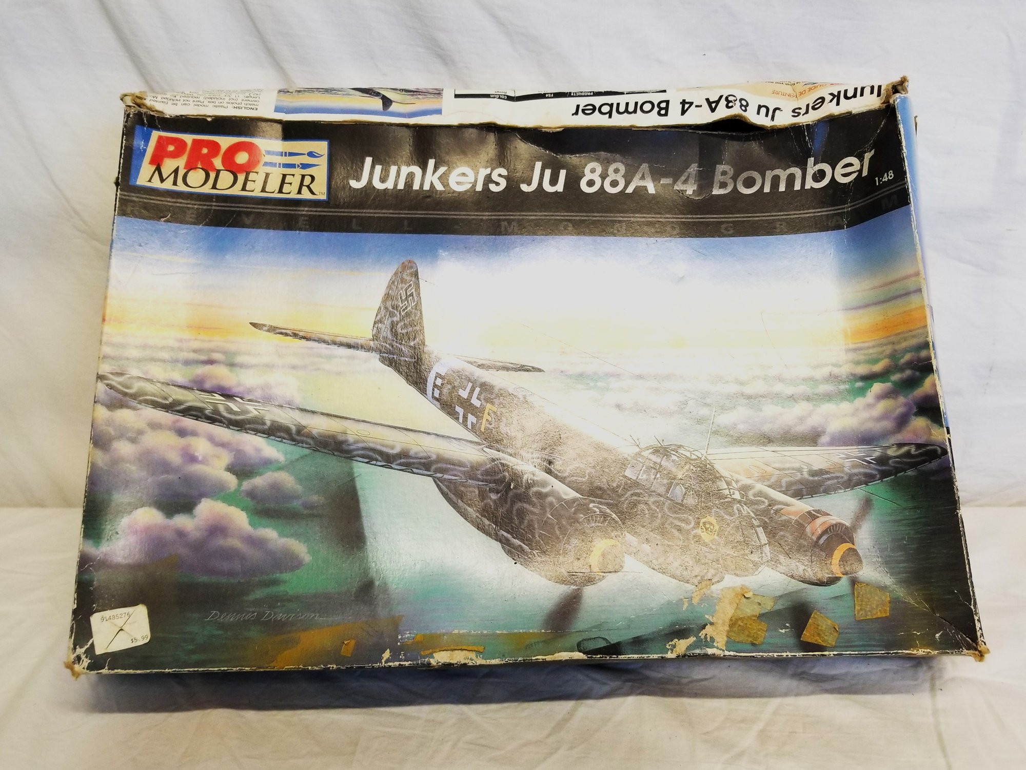 Vintage Pro Modeler 1/48 Junkers Ju 88A-4 Bomber Airplane Model Kit ...