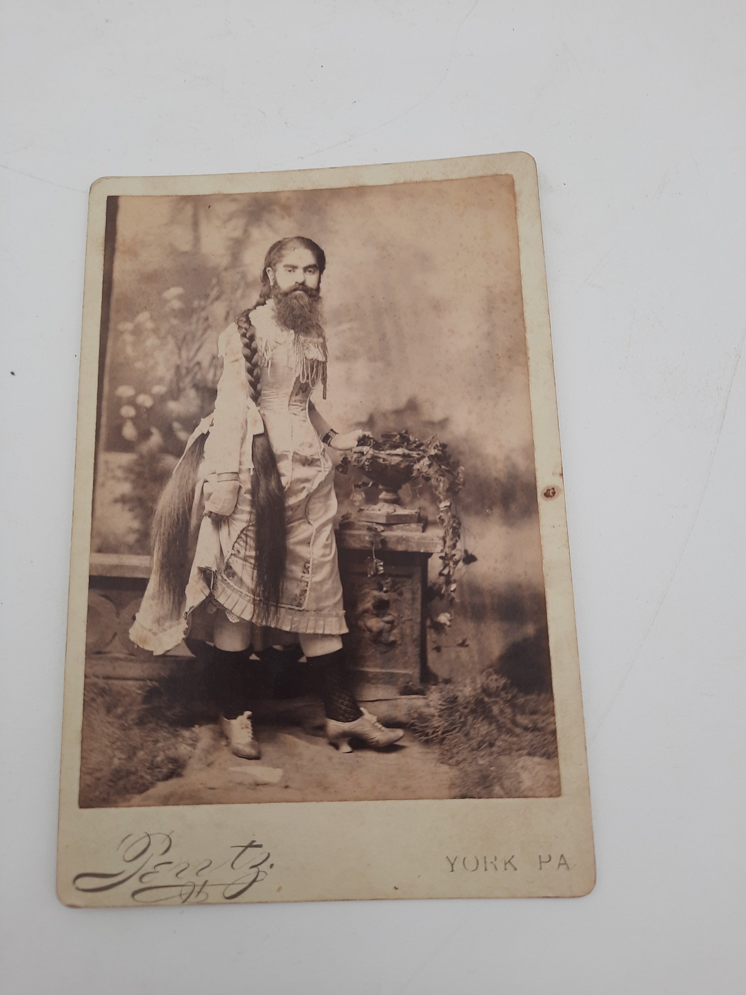 Rare Antique Annie Jones Bearded Lady Cabinet Card Photograph- Circus ...