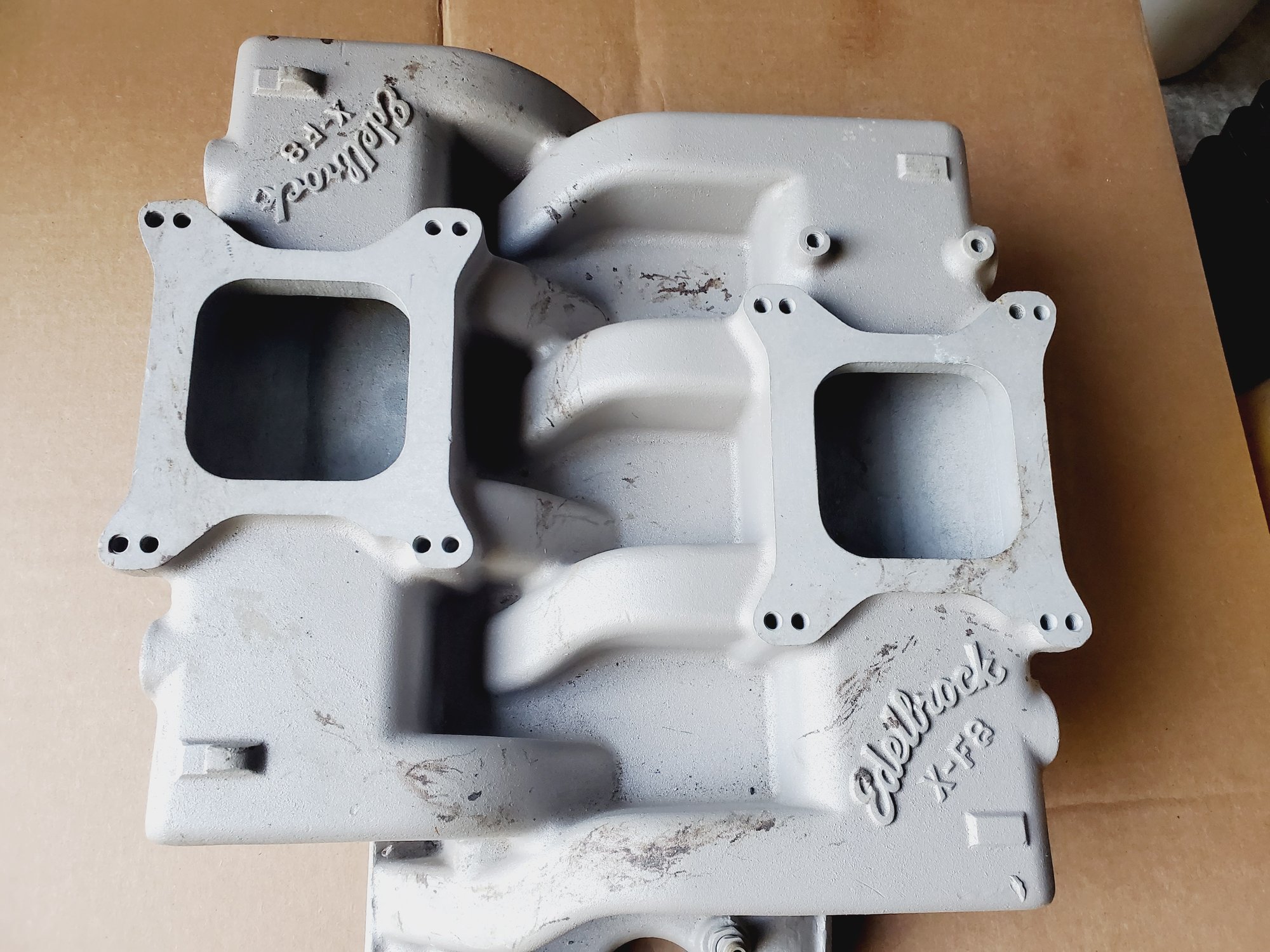 Edelbrock X-F8 Small Block Ford 2x4 Cross Ram Intake Manifold ...