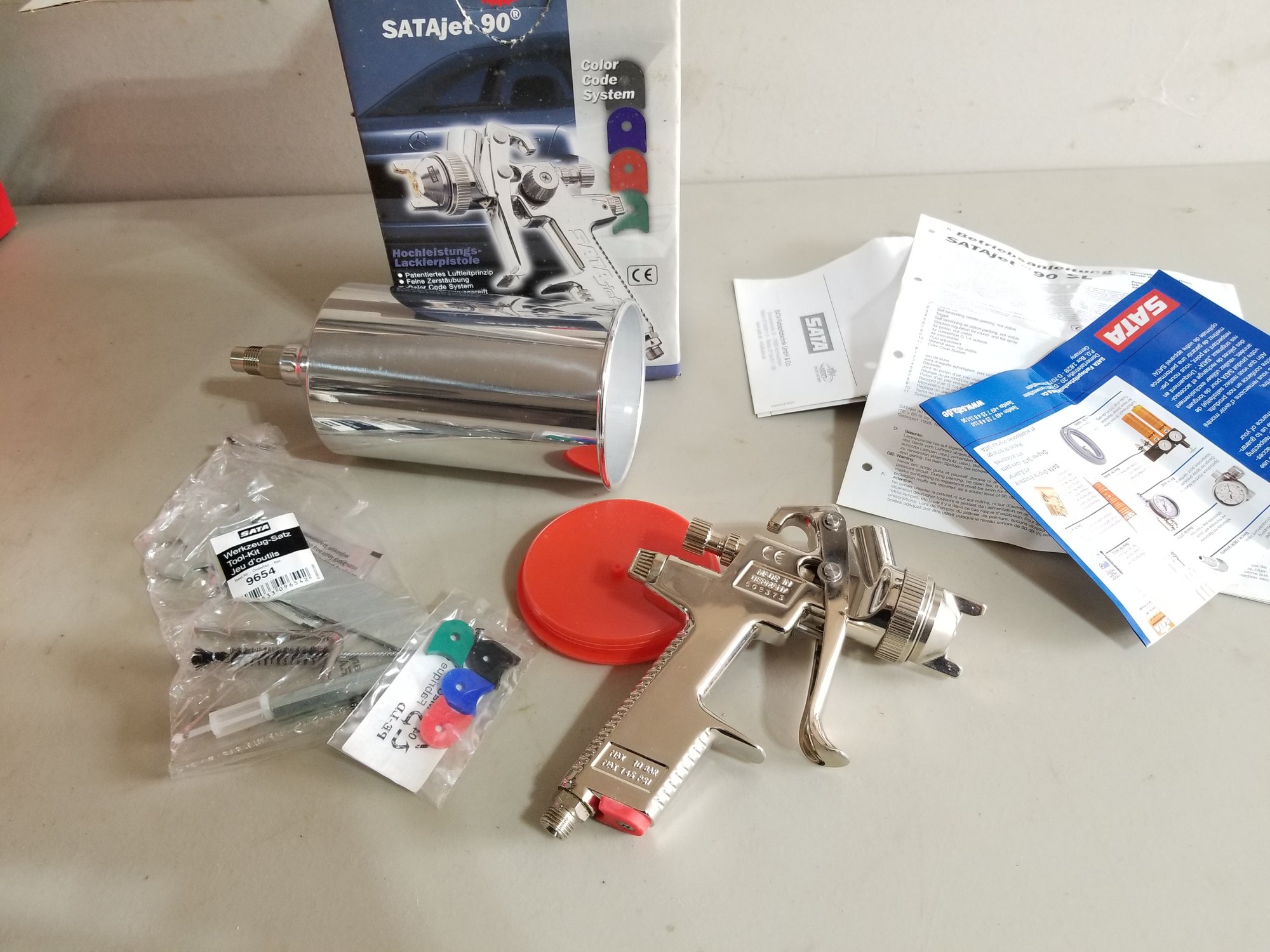 SATA SATAjet 90 SL High Performance Paint Spray Gun, New #1967395 ...