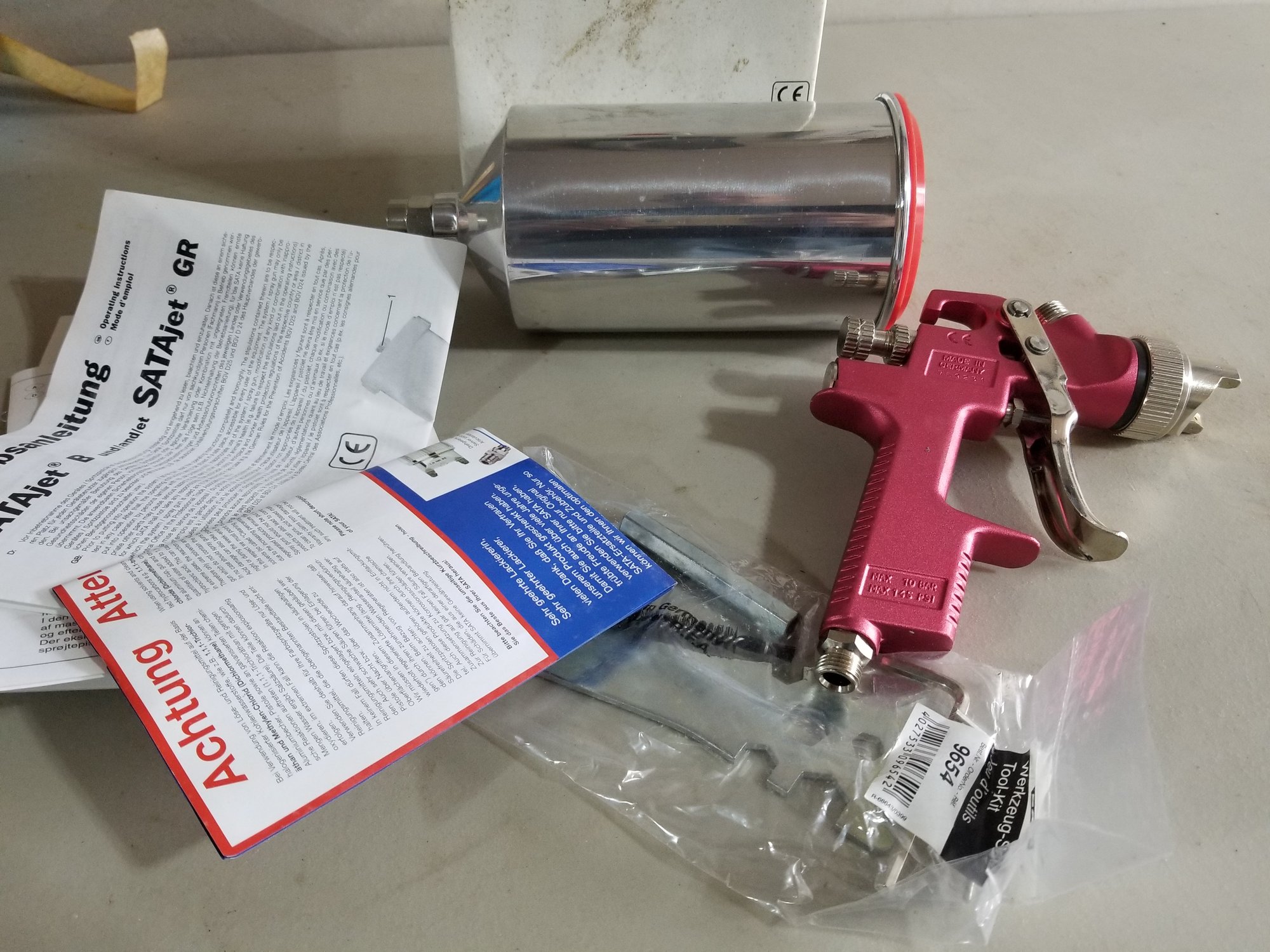 SATAjet B Custom Design High Performance Paint Spray Gun Red, New Made ...
