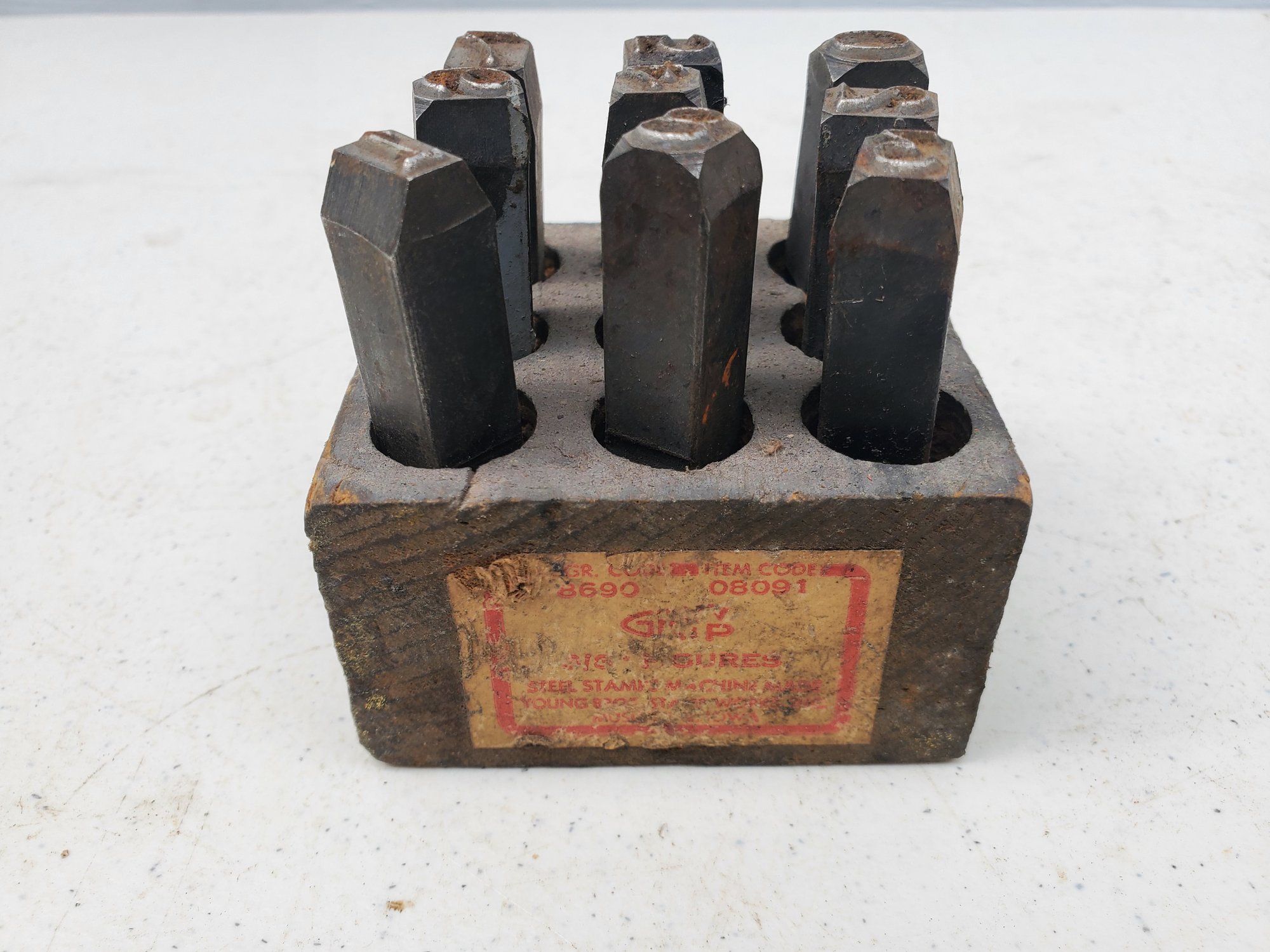 Vintage Young Bros Stamp Works Steel Stamps - 698690 - 3/16" 4.8mm ...