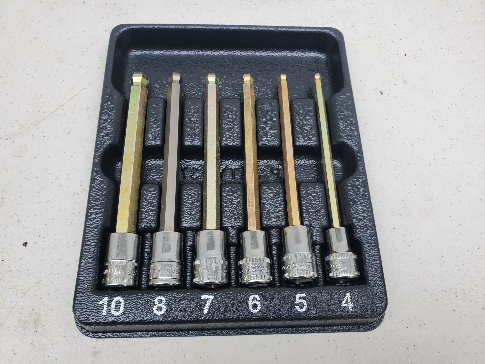 SNAP ON Tools Metric Long Hex Driver Set Of Six #1975192 | Auctionninja.com