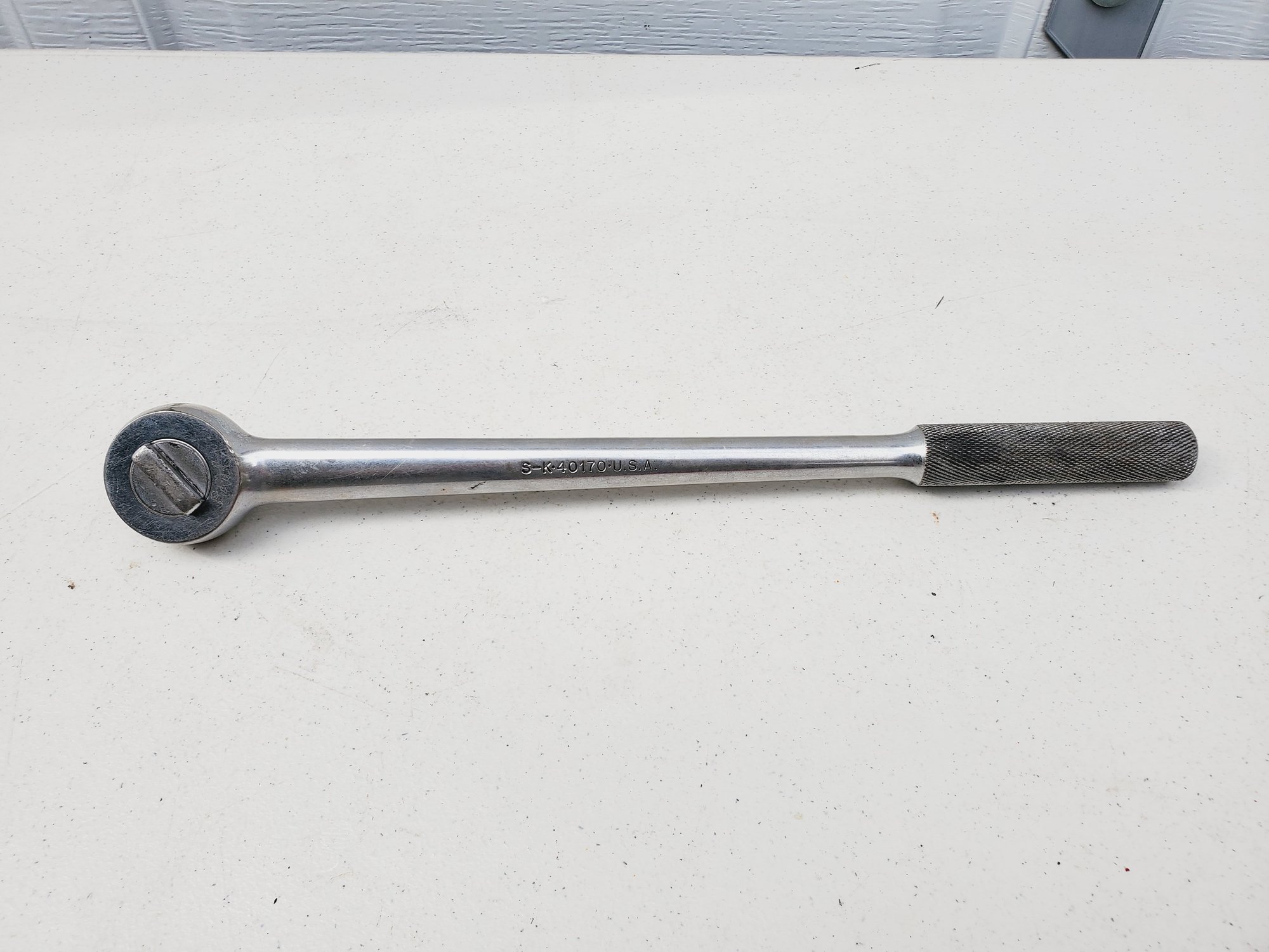 Vintage S-K Tools 40170 1/2" Drive 15'' Long Ratchet Knurl Handle Made ...
