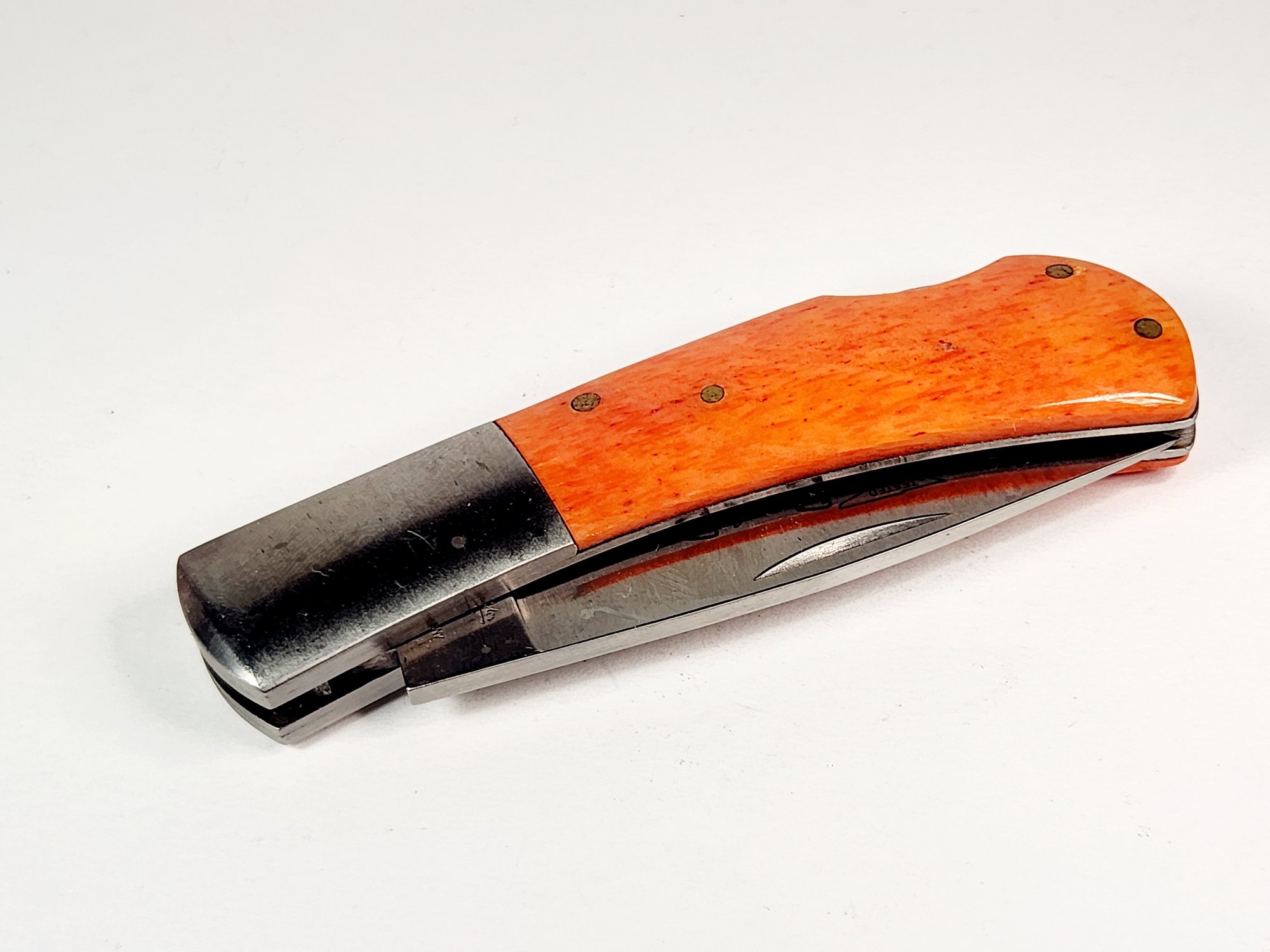 Rough Rider Wooden Handle Pocket Knife #1978823 | Auctionninja.com