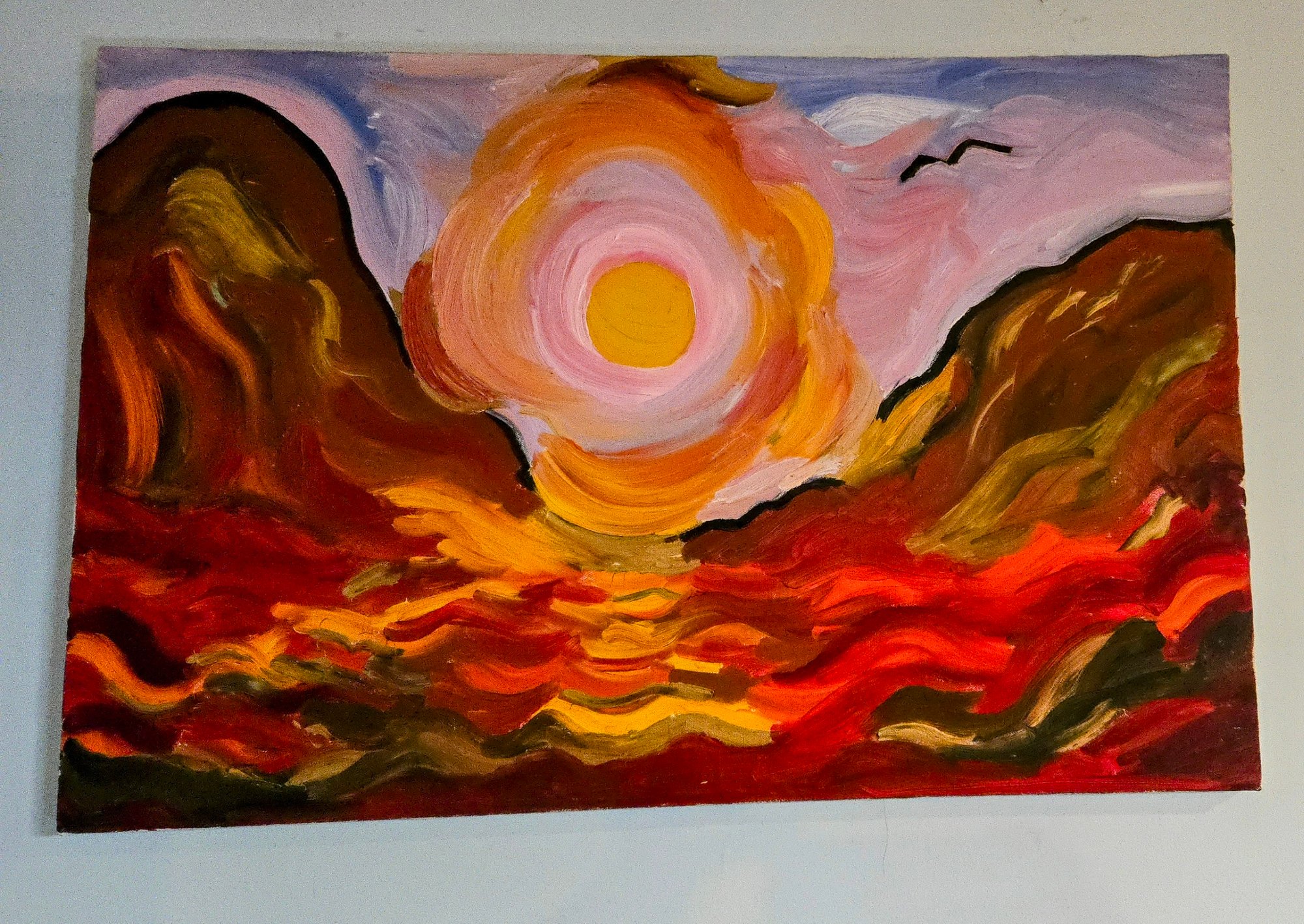 Vibrant Oil Painting On Canvas Unsigned But Truly Magnificent #1956569 ...