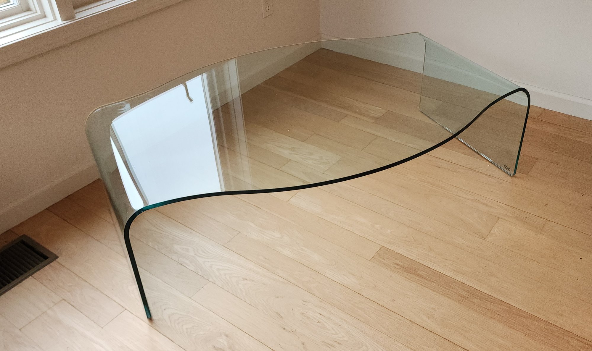 Contemporary Italian Bent From Glass Coffee Cocktails Table By Sica ...