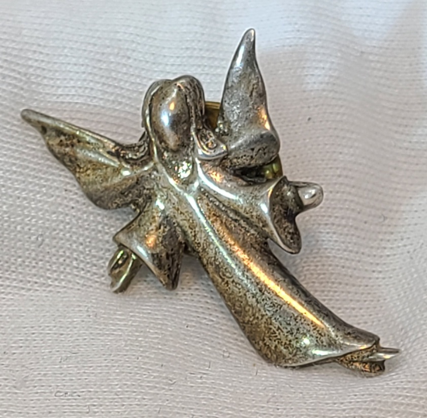 Extraordinary Sterling Silver Rare "Gigi" Angel Pin 3.89 G #2039313 ...
